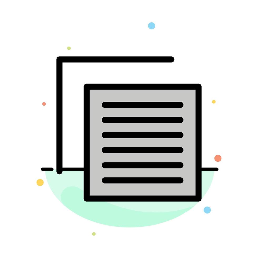 Document File User Interface Abstract Flat Color Icon Template 14806995 Vector Art At Vecteezy