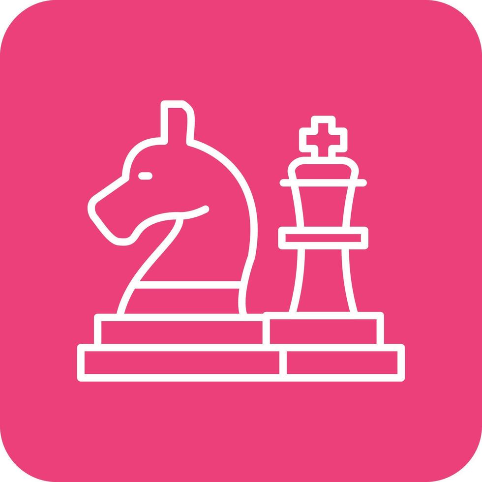 Chess Line Round Corner Background Icons 14807070 Vector Art at Vecteezy