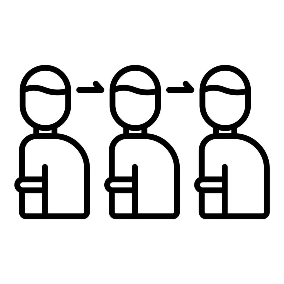 Queue Line Icon 14807997 Vector Art at Vecteezy