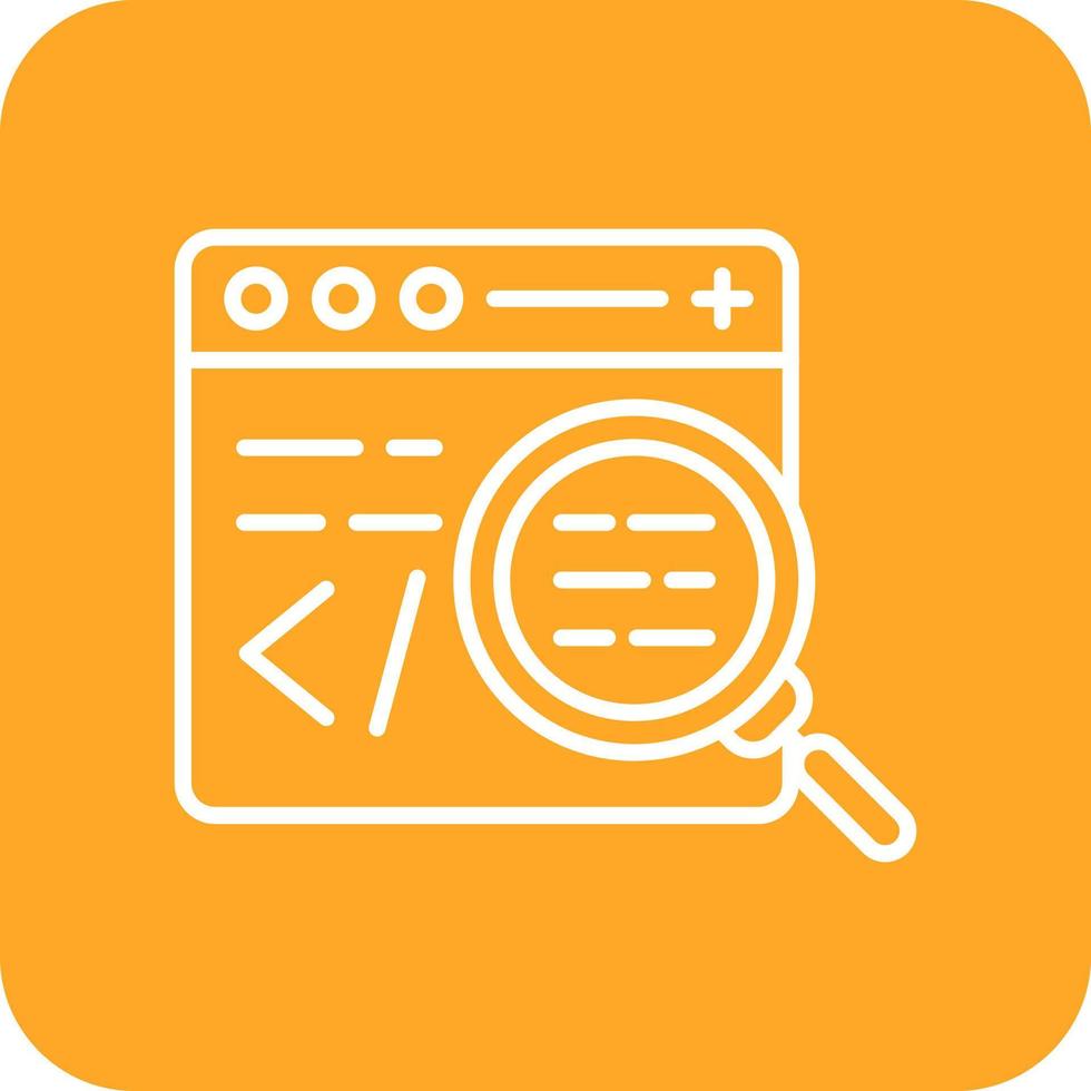 Code Testing Line Round Corner Background Icons 14808772 Vector Art at ...