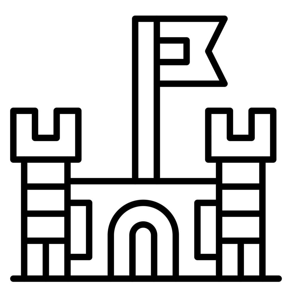 Castle Line Icon 14808845 Vector Art at Vecteezy