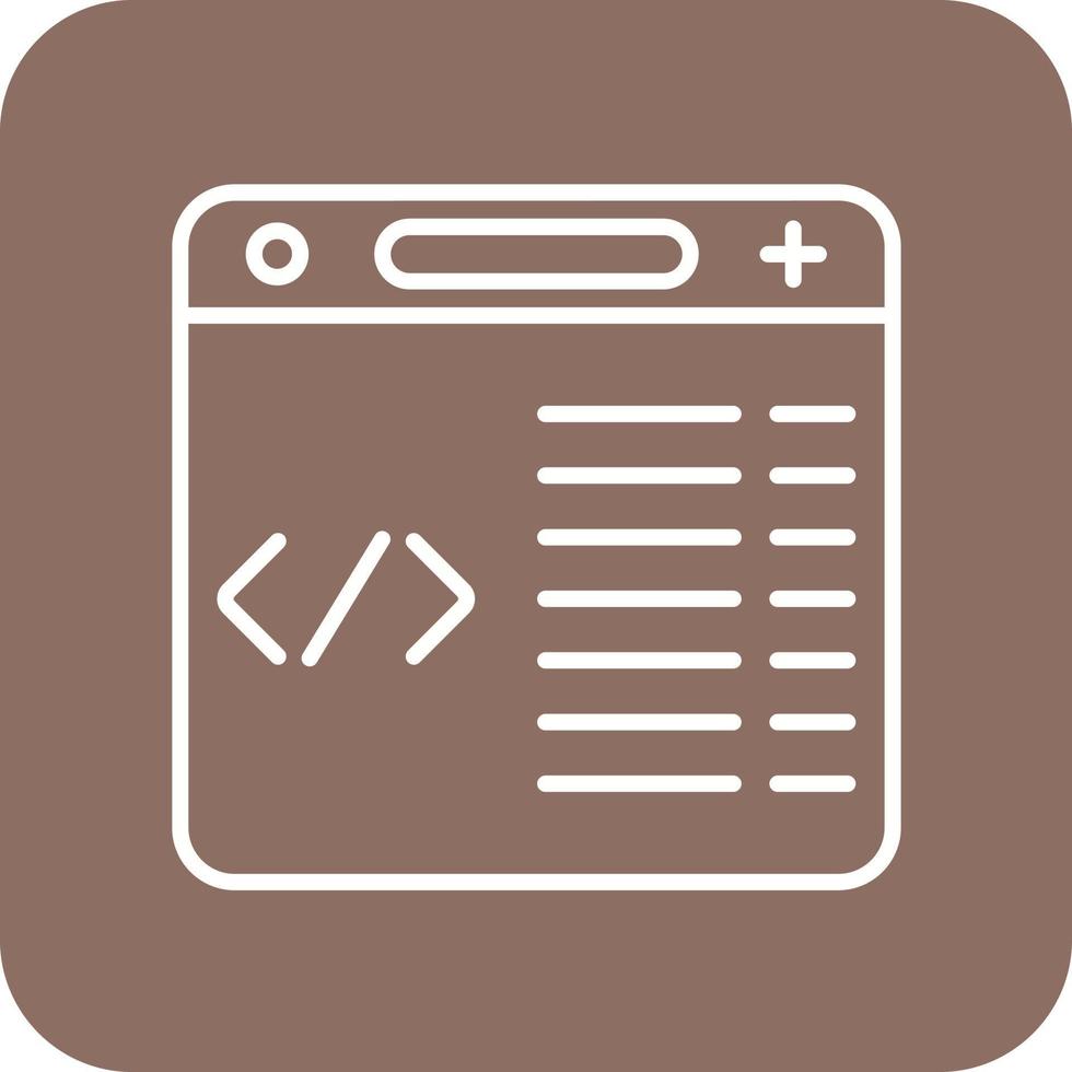 Programming Line Round Corner Background Icons 14808865 Vector Art At