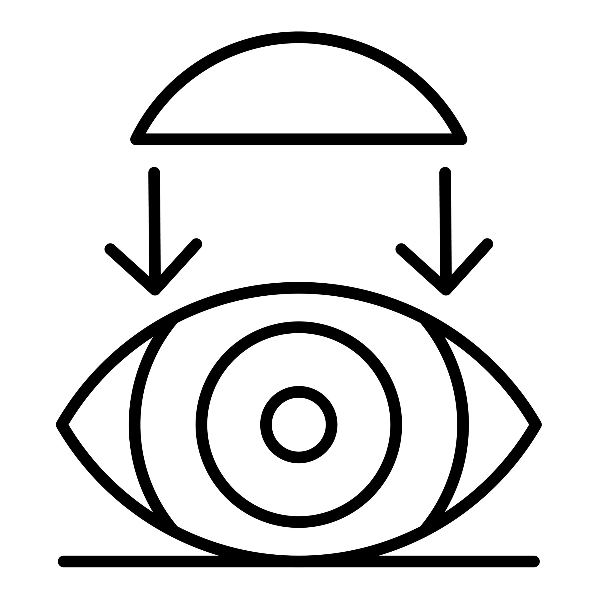 Rigid Contact Lenses Line Icon 14808991 Vector Art At Vecteezy