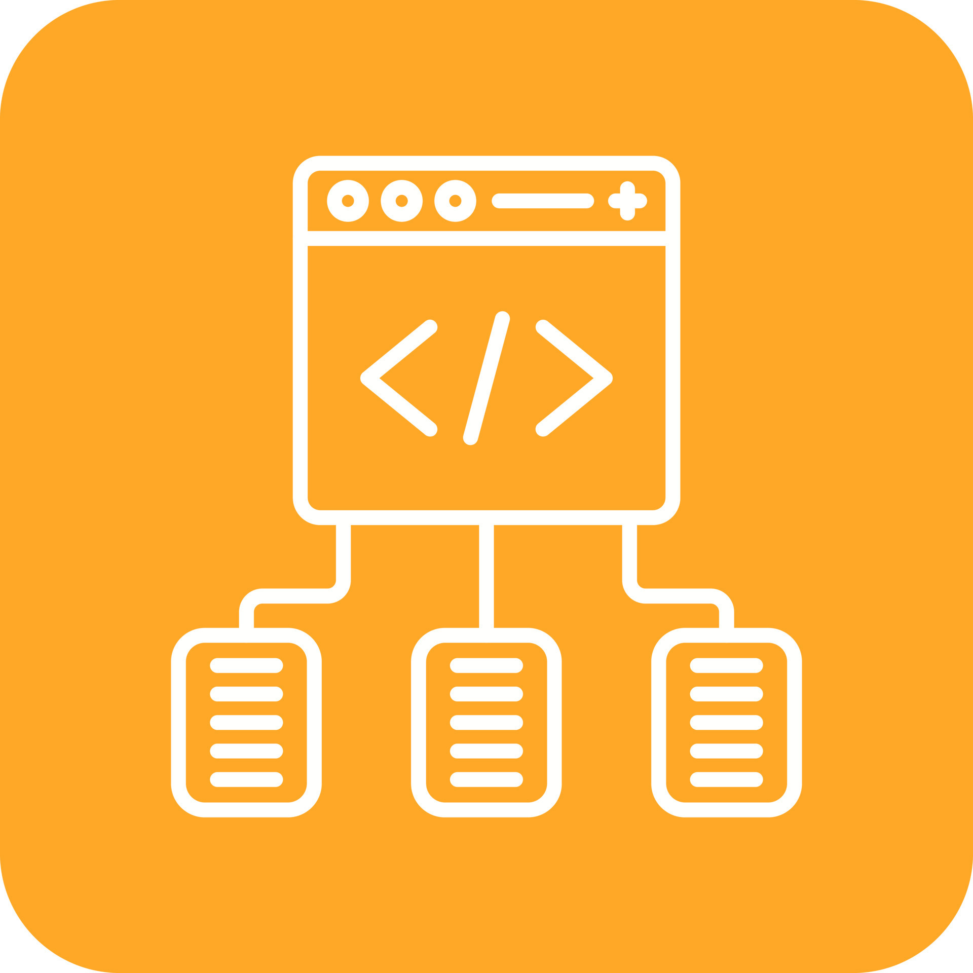 Code Framework Line Round Corner Background Icons 14809210 Vector Art ...