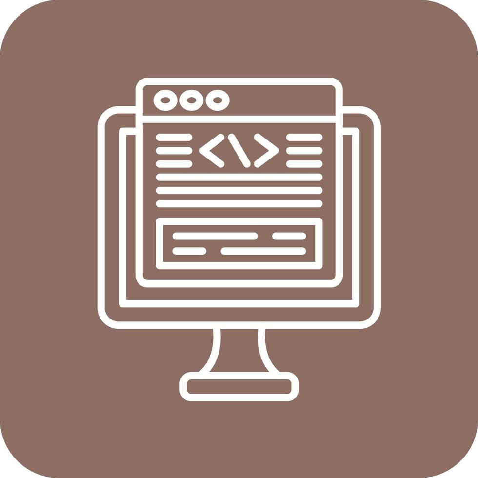 Coding Line Round Corner Background Icons 14809265 Vector Art at Vecteezy