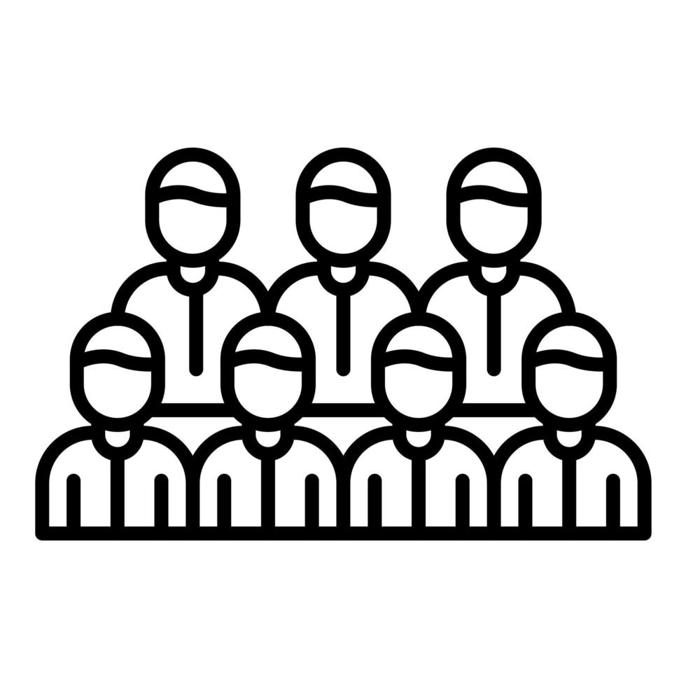 Audience Line Icon 14809296 Vector Art at Vecteezy