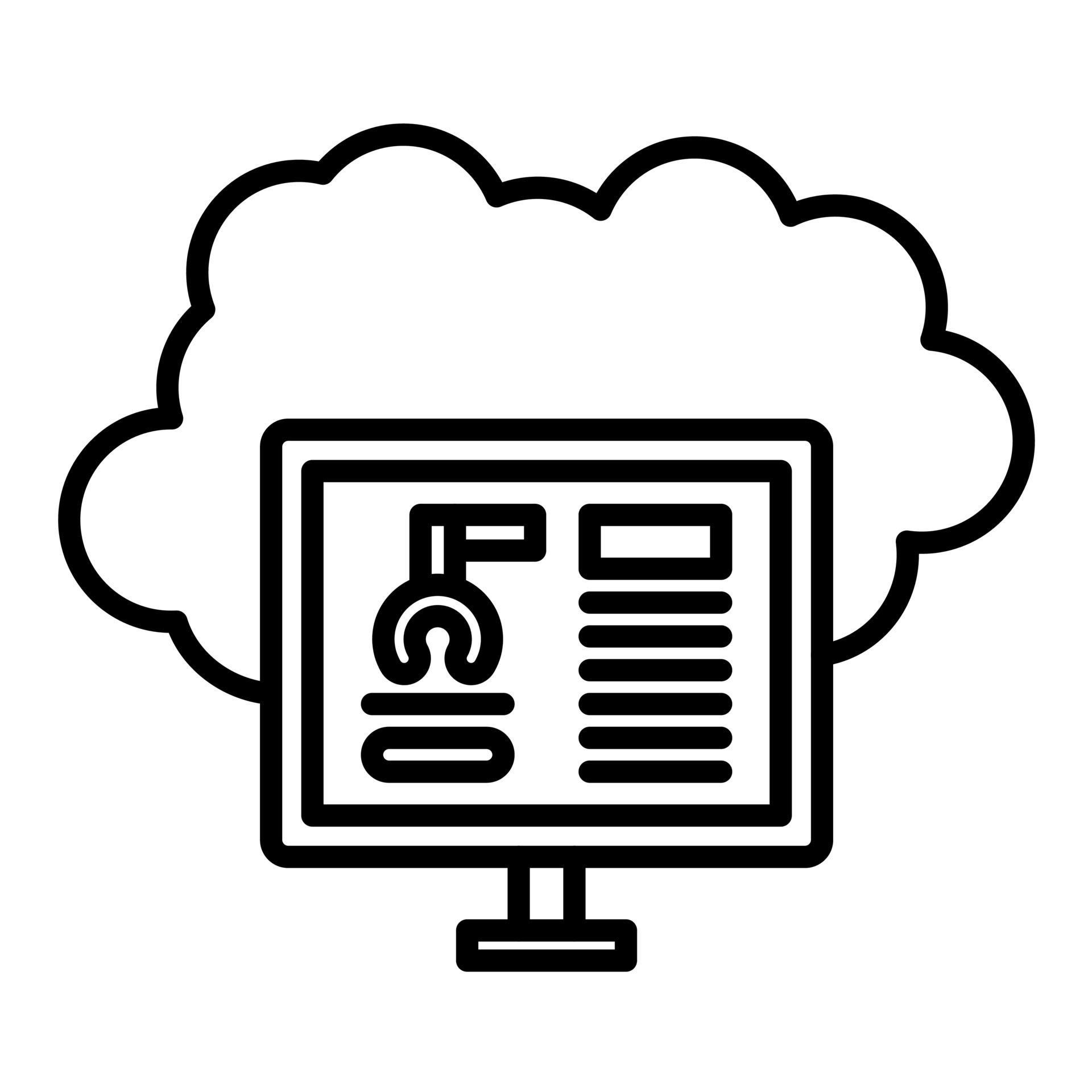 Cloud Computing Line Icon 14809388 Vector Art At Vecteezy