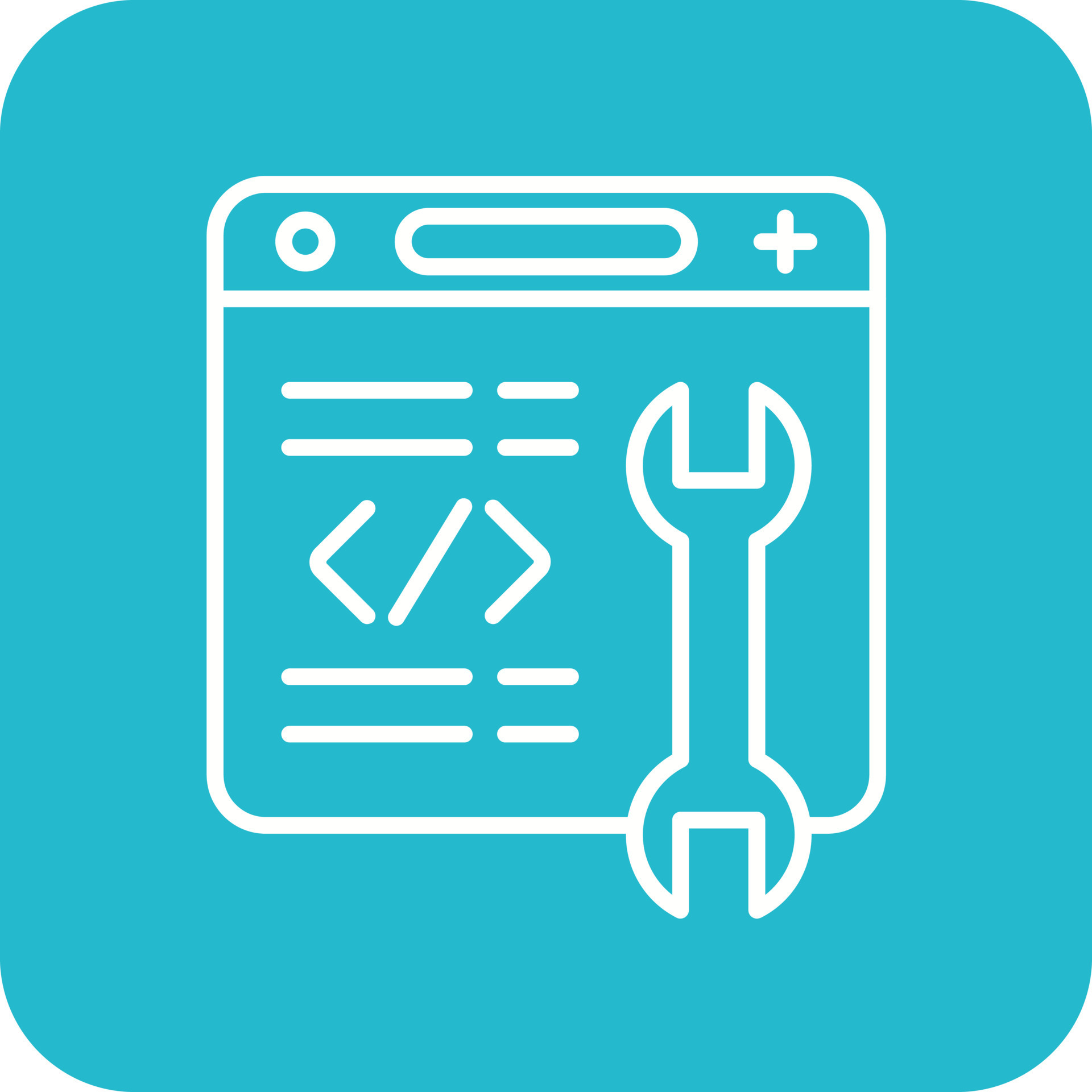 Code Engineering Line Round Corner Background Icons 14809521 Vector Art ...