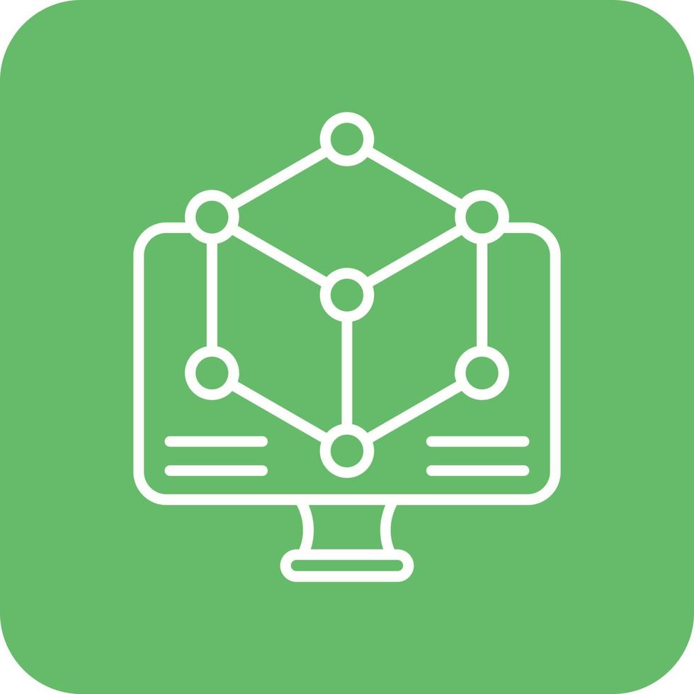 3d Modeling Line Round Corner Background Icons 14809703 Vector Art at ...