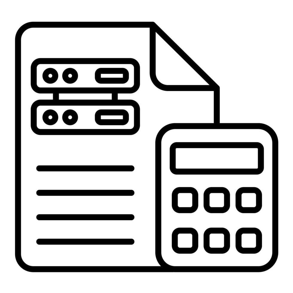 Calculate Data Line Icon 14809713 Vector Art at Vecteezy