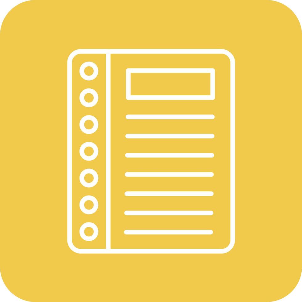 Notebook Line Round Corner Background Icons 14809867 Vector Art at Vecteezy