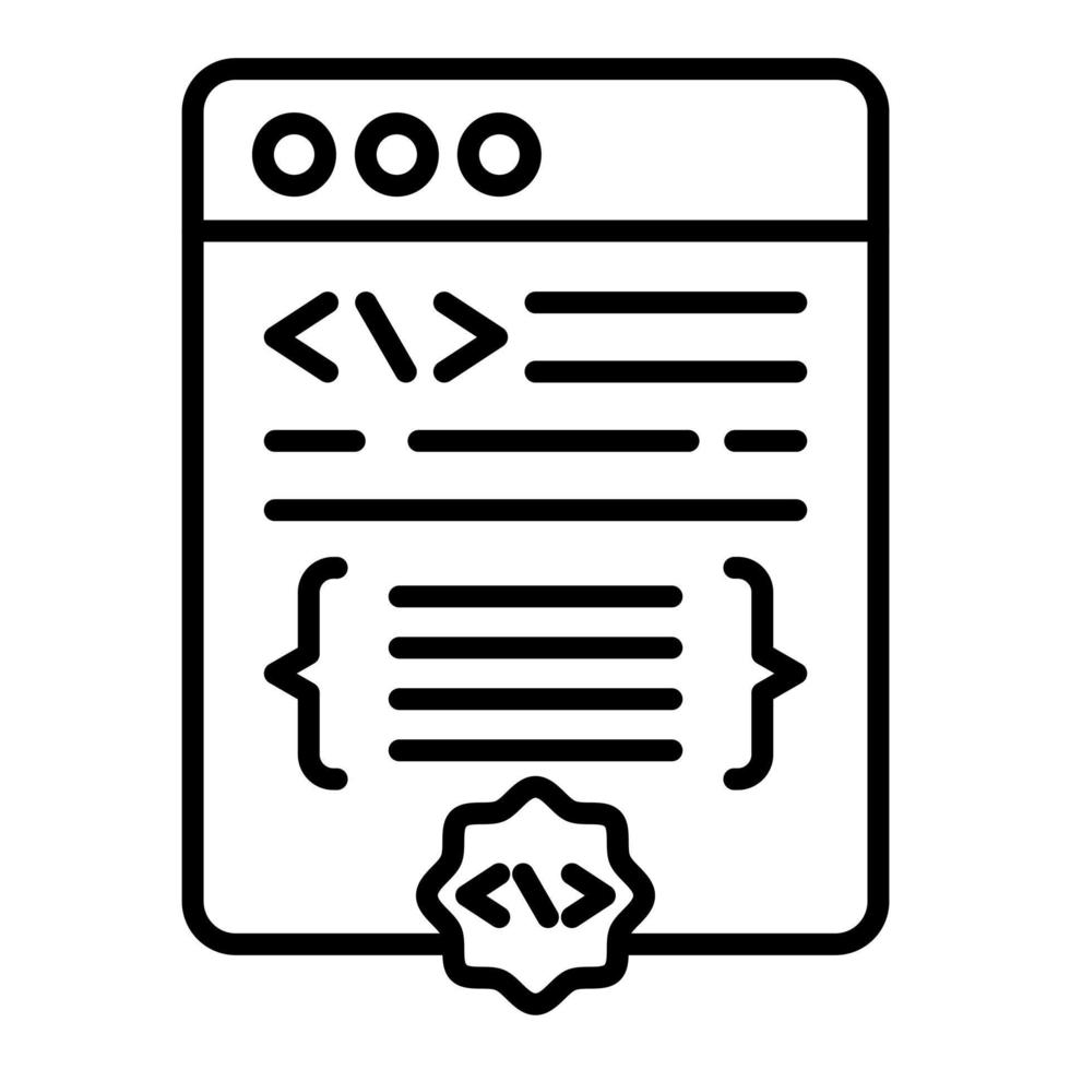 Code Free Development Line Icon 14809939 Vector Art at Vecteezy