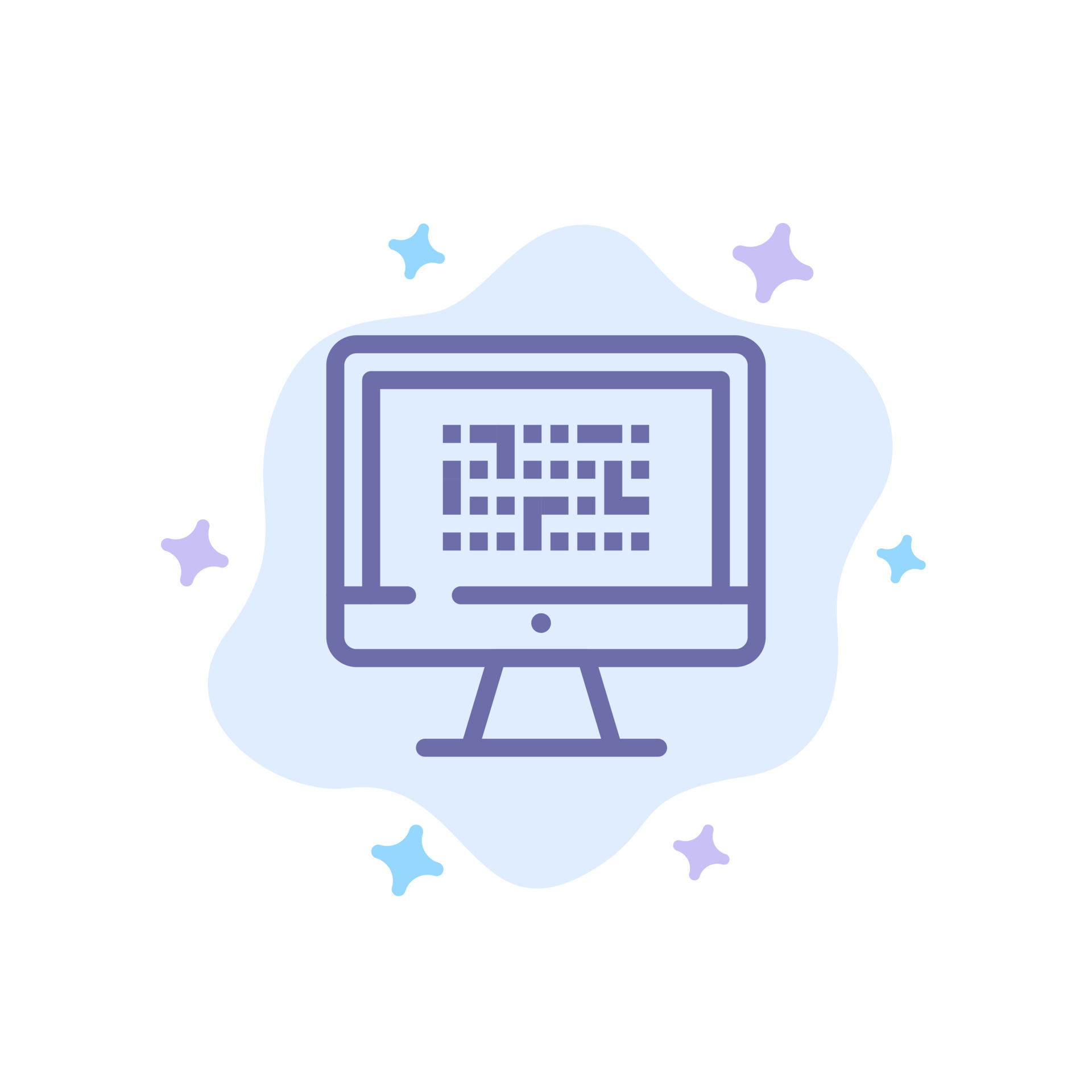 Cryptography Data Ddos Encryption Information Problem Blue Icon On Abstract Cloud Background