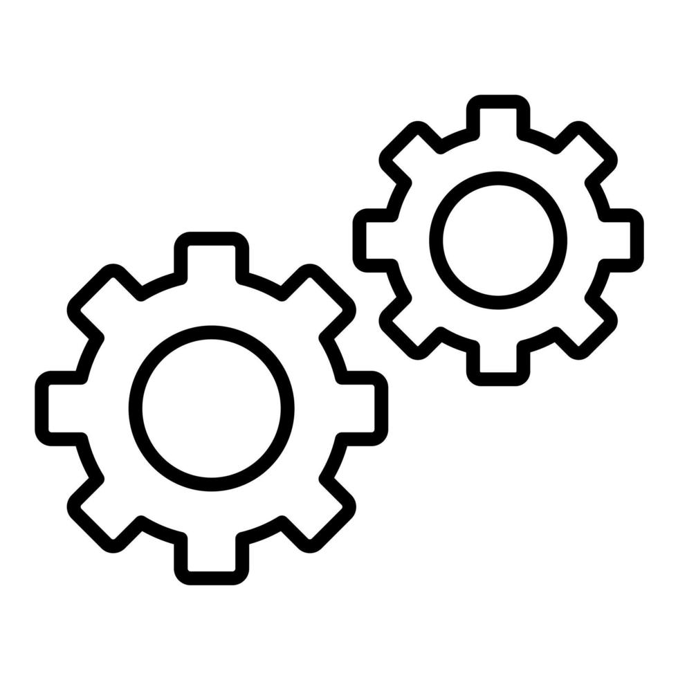 icono de línea de engranaje 14810379 Vector en Vecteezy