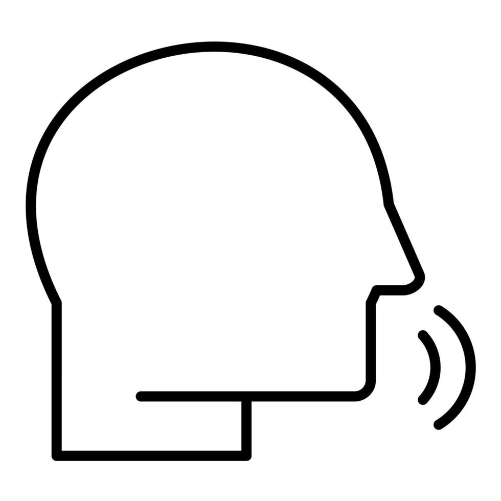 Speaking Line Icon 14810441 Vector Art at Vecteezy
