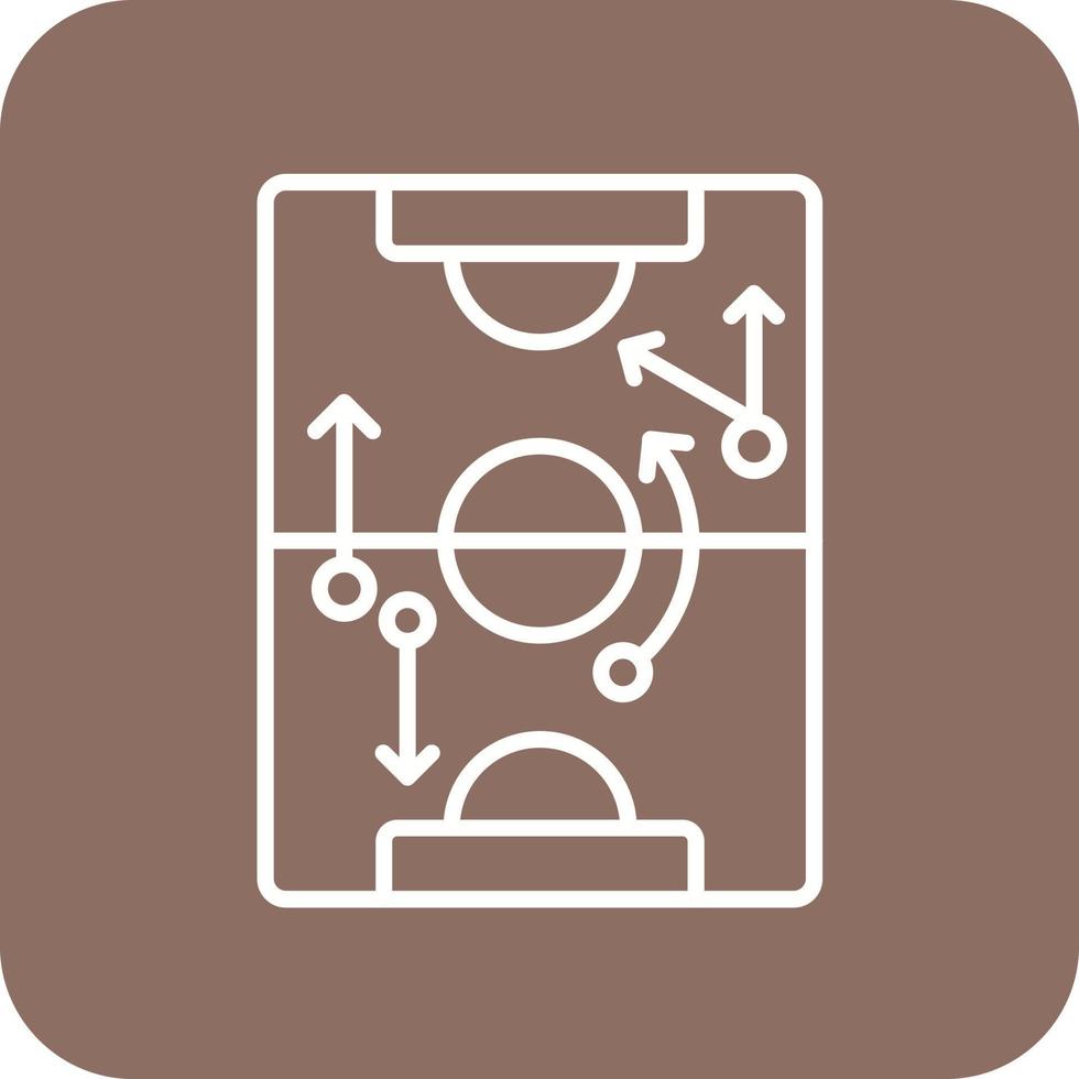 Football Game Line Round Corner Background Icons 14810759 Vector Art at ...