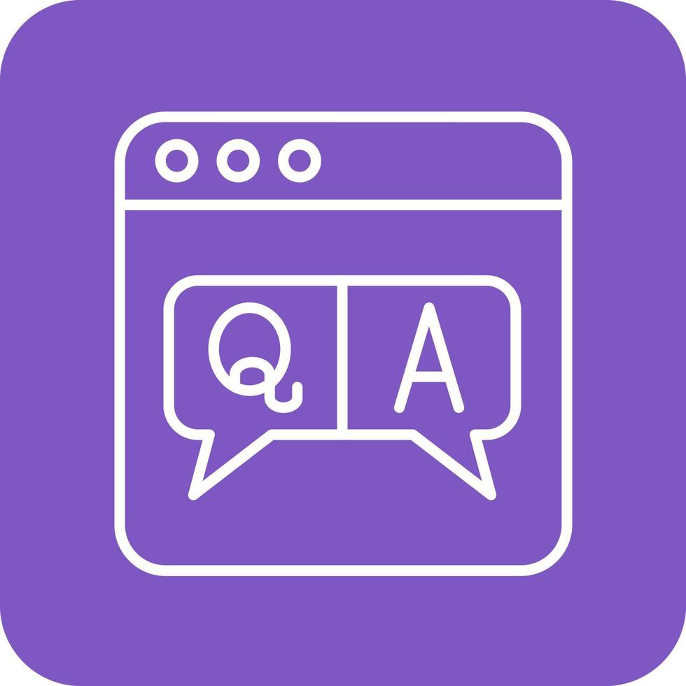 QA Line Round Corner Background Icons 14810824 Vector Art at Vecteezy