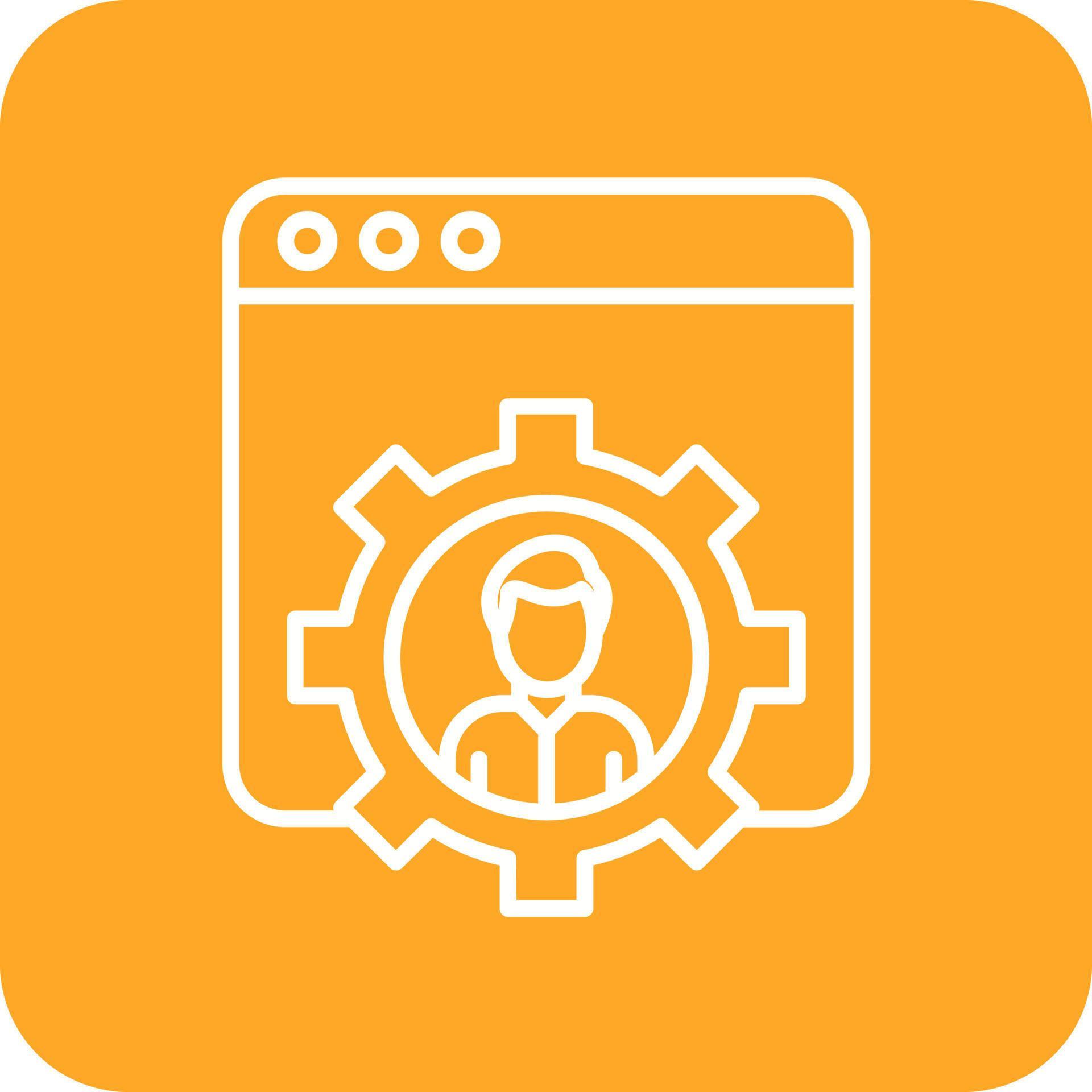 Development Line Round Corner Background Icons 14811020 Vector Art at ...