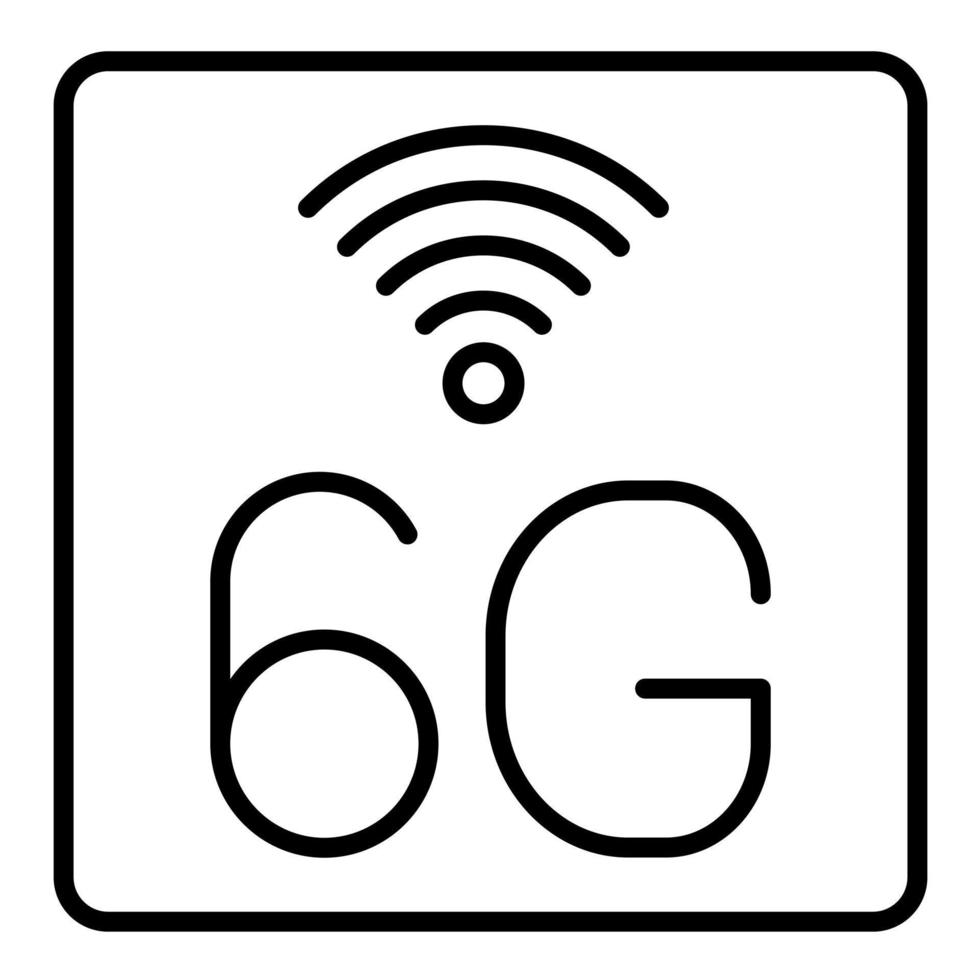 6G Network Line Icon 14811627 Vector Art at Vecteezy