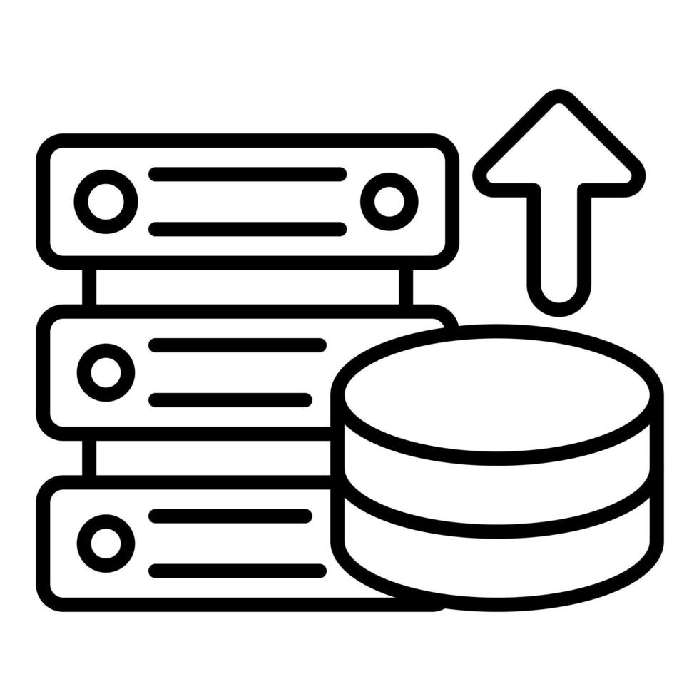 Data Storage Line Icon 14812219 Vector Art At Vecteezy