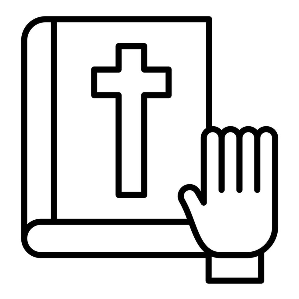 Oath Line Icon 14812670 Vector Art At Vecteezy