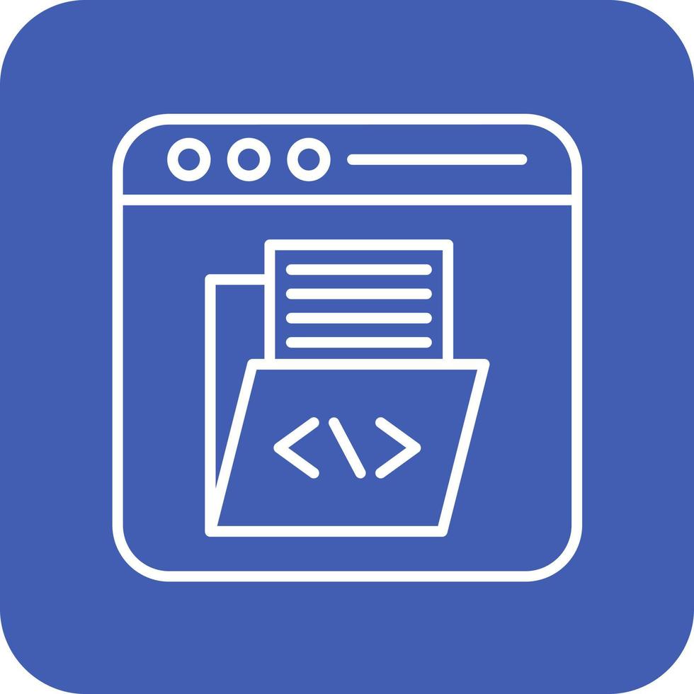 Web Development Line Round Corner Background Icons 14812948 Vector Art ...