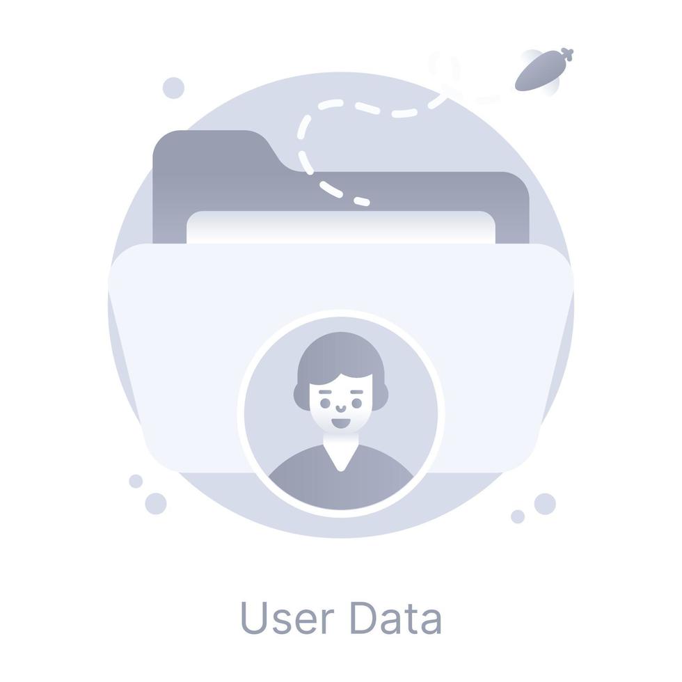 User data flat rounded editable icon 14814029 Vector Art at Vecteezy