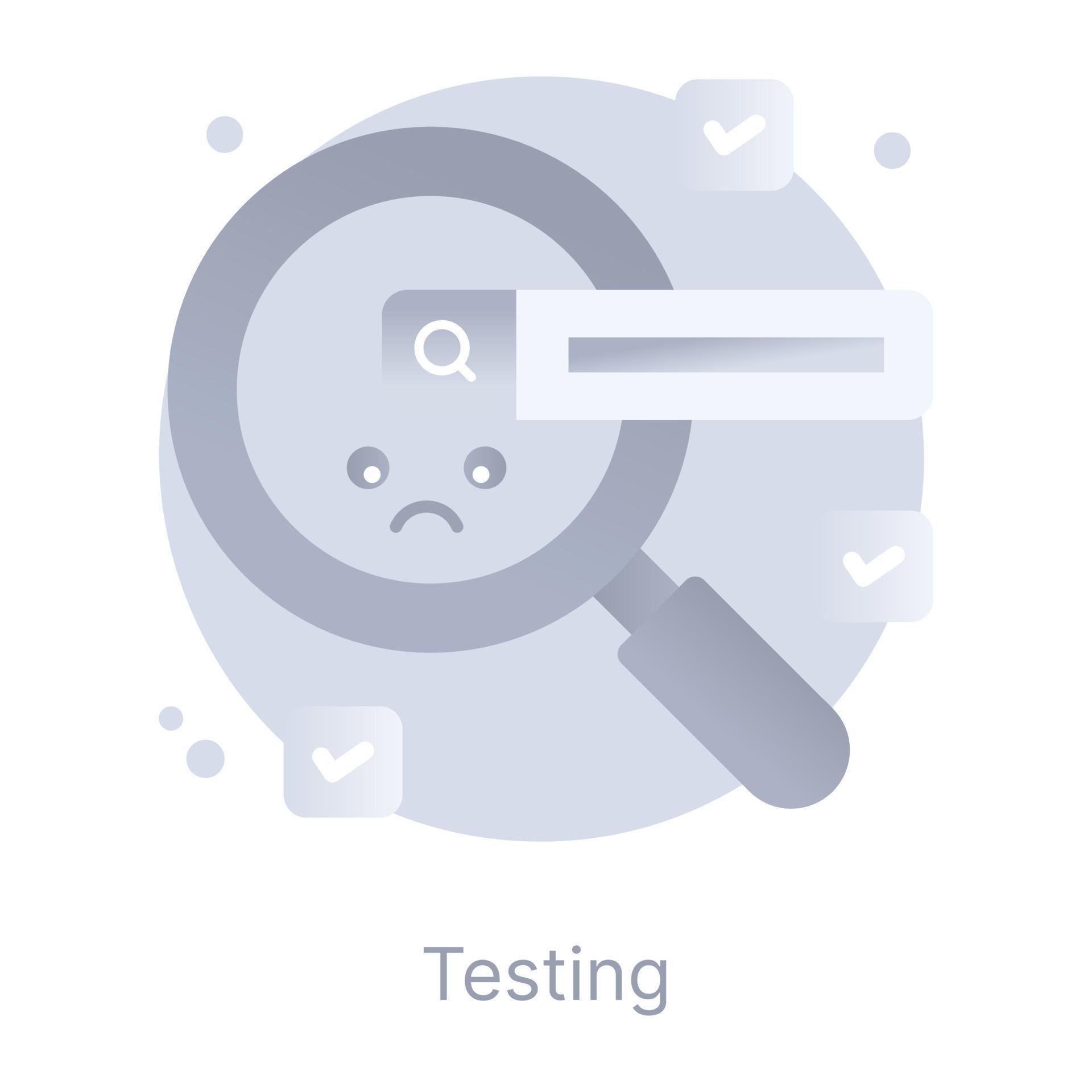 Conceptual flat icon of a testing 14814125 Vector Art at Vecteezy