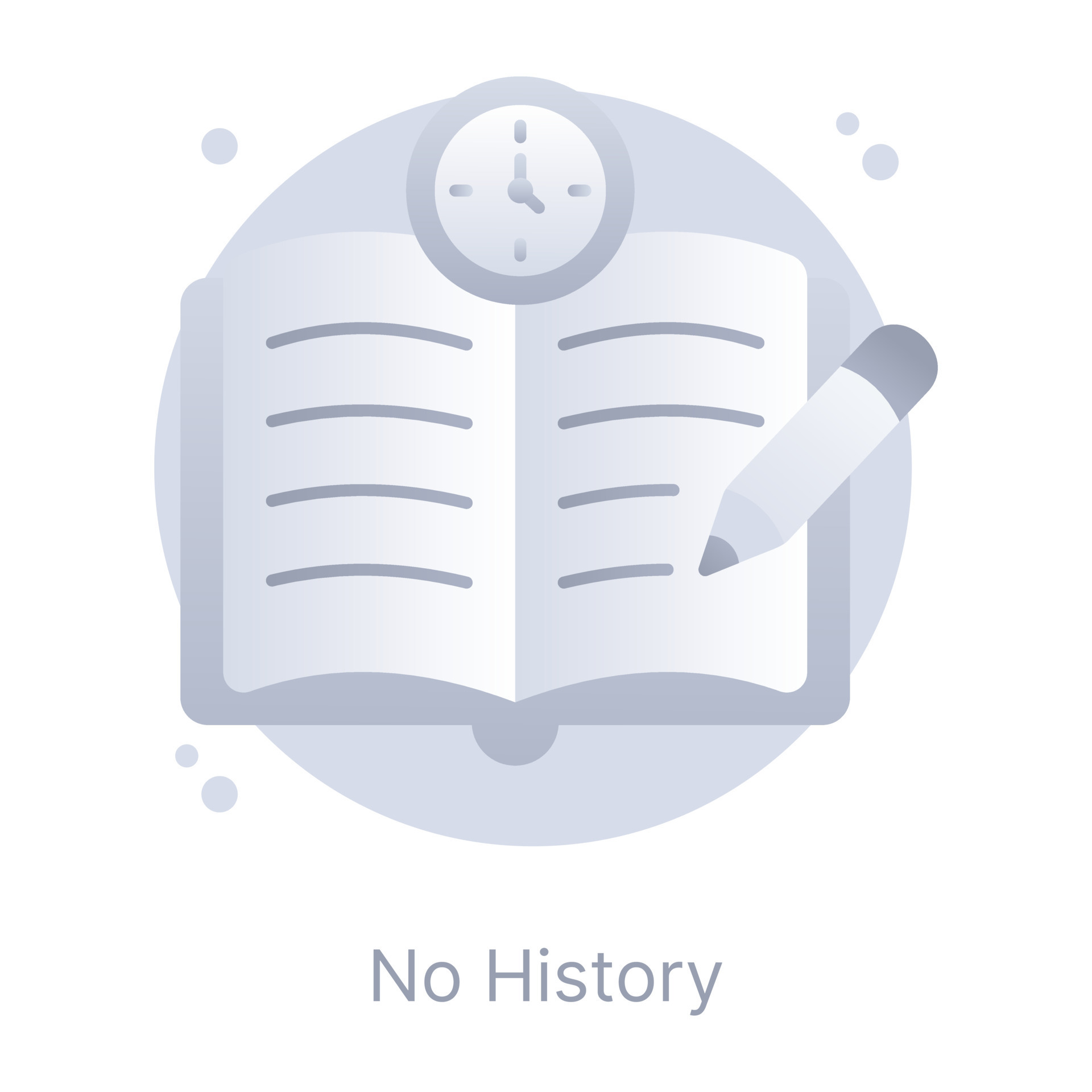 Grab this amazing flat conceptual icon of no history 14814208 Vector Art at Vecteezy