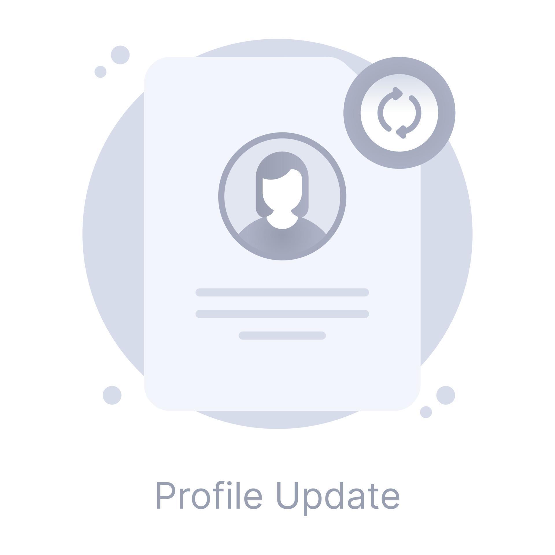 Profile update, a flat rounded icon is up for premium use 14814240 ...