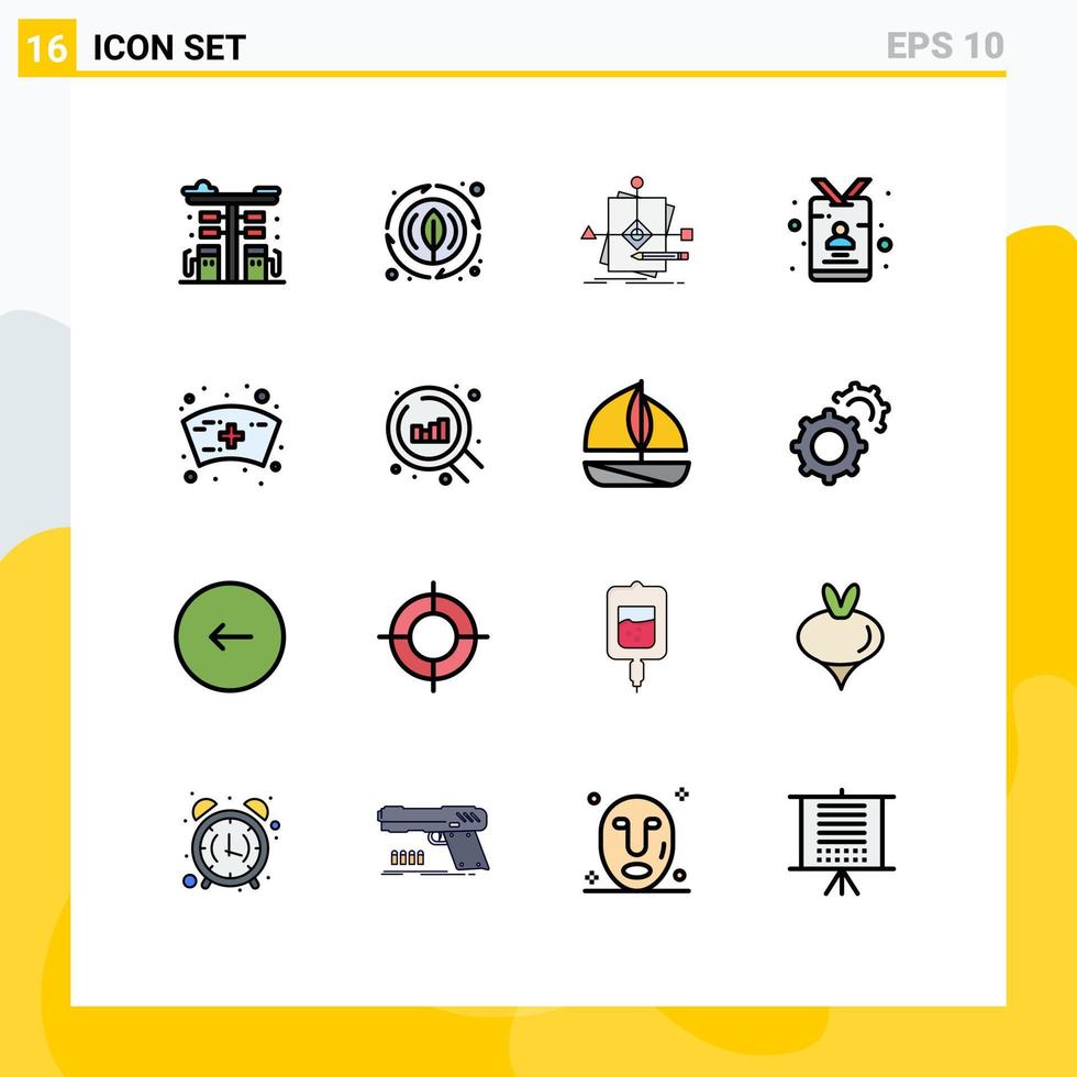 Stock Vector Icon Pack of 16 Line Signs and Symbols for press id plant ...