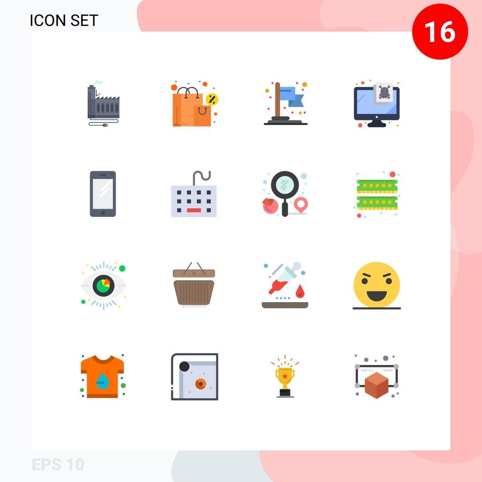 16 Universal Flat Colors Set For Web And Mobile Applications Smart