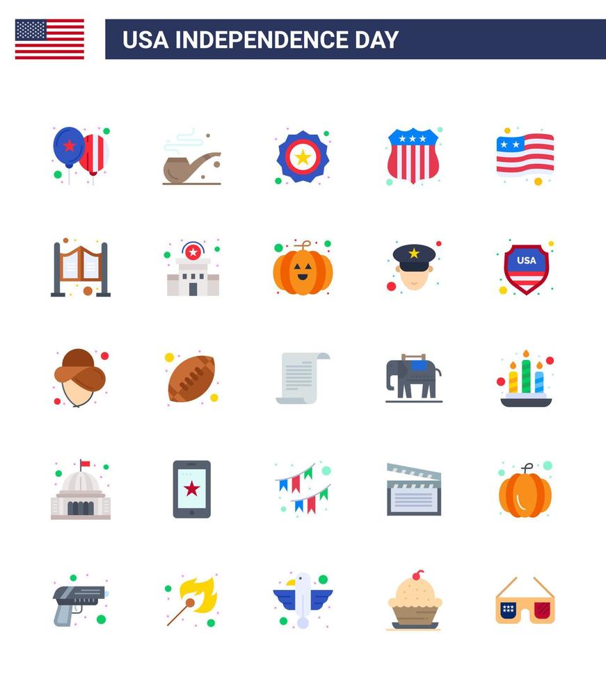 Happy Independence Day Pack Of 25 Flats Signs And Symbols For Door Flag Security Country