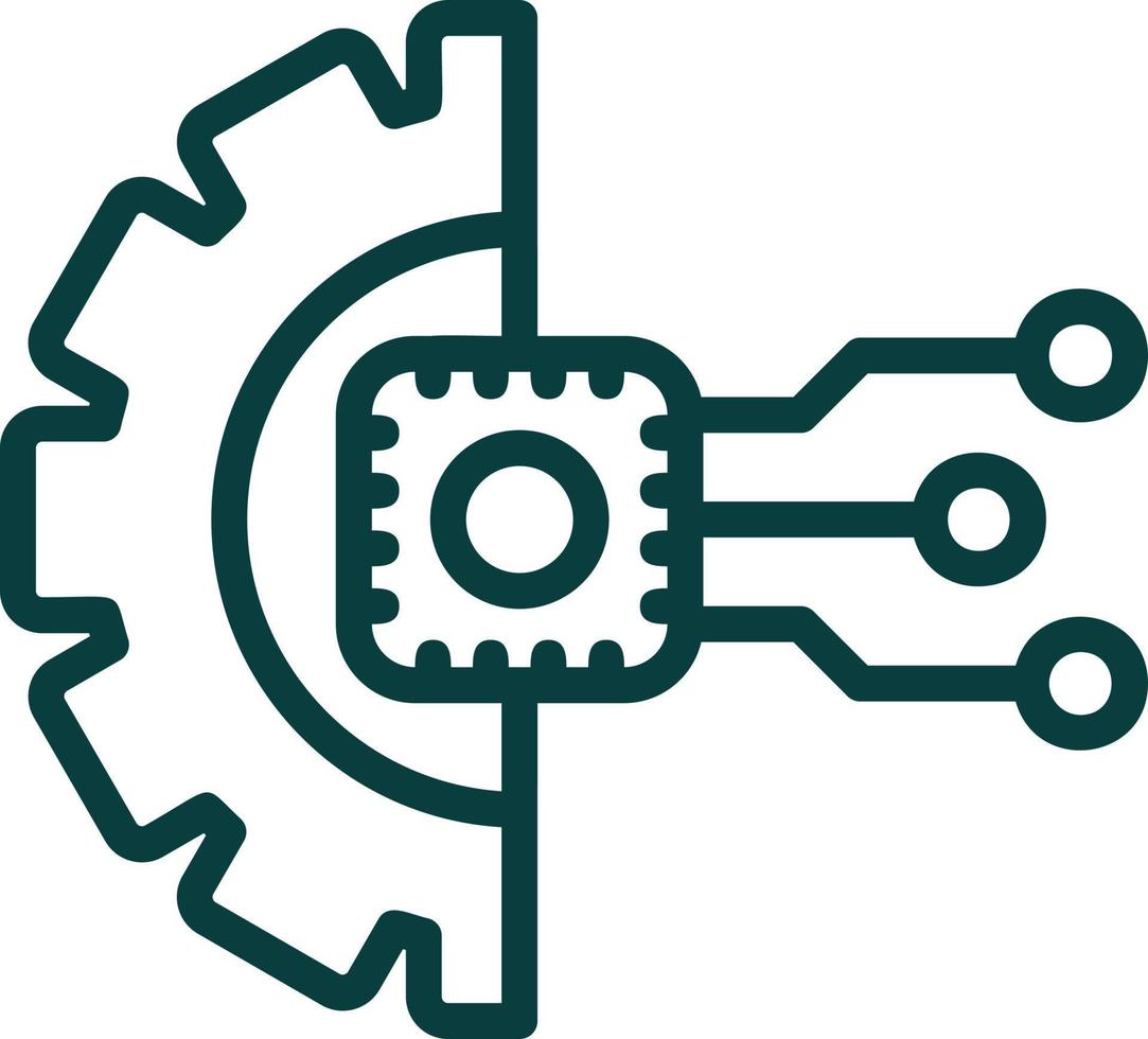 diseño de icono de vector de automatización 14821765 Vector en Vecteezy