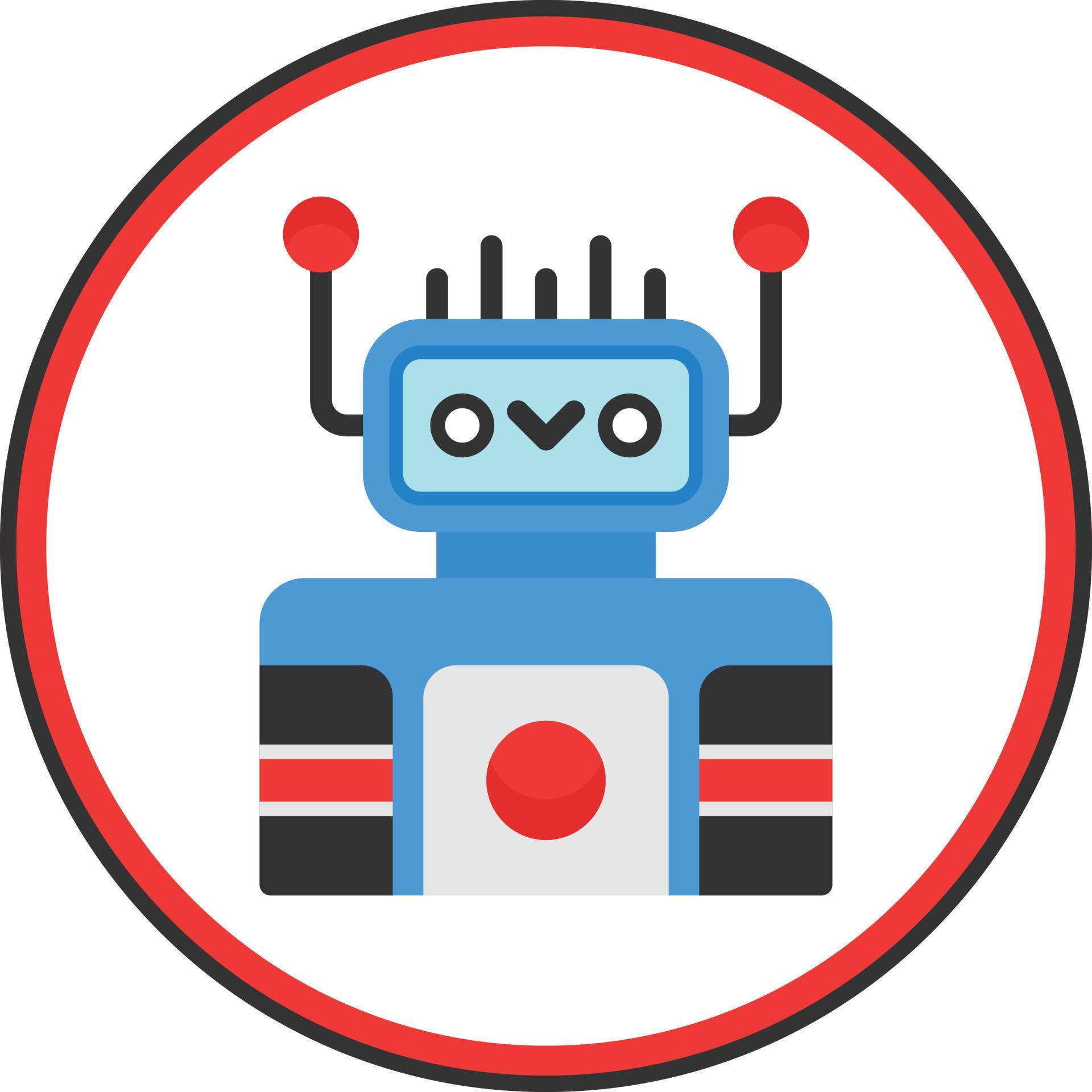 Robot Vector Icon Design 14821798 Vector Art at Vecteezy