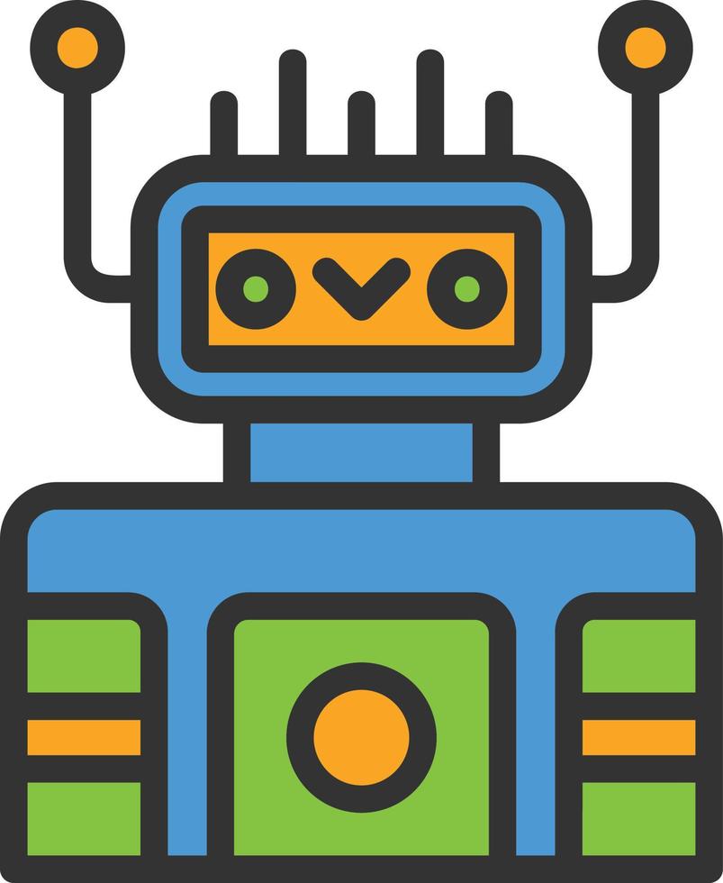 Robot Vector Icon Design 14823739 Vector Art at Vecteezy