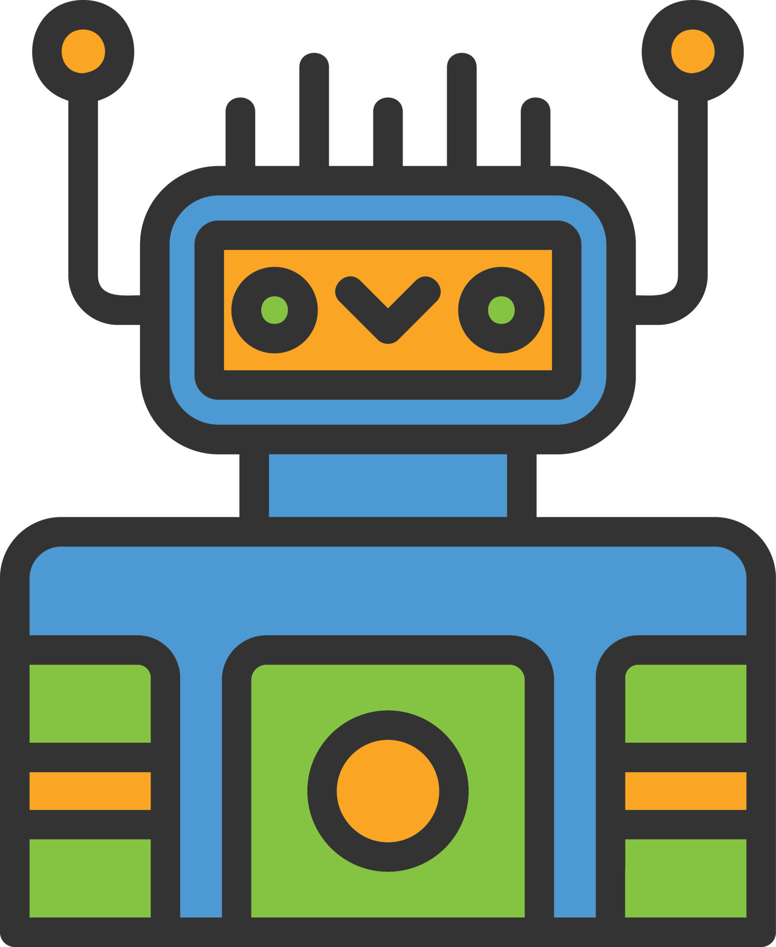Robot Vector Icon Design 14823739 Vector Art at Vecteezy