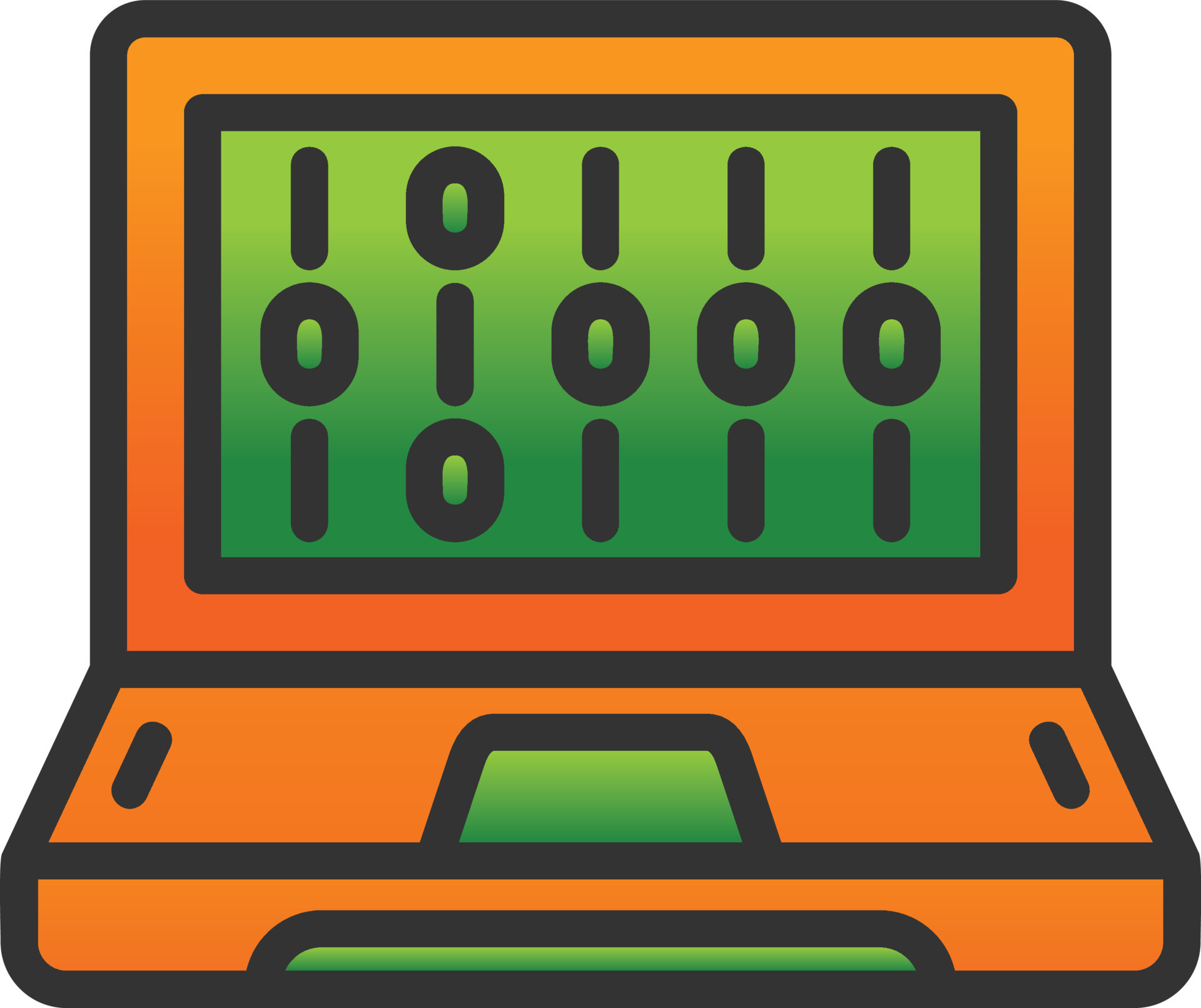 Binary Code Vector Icon Design 14824363 Vector Art At Vecteezy