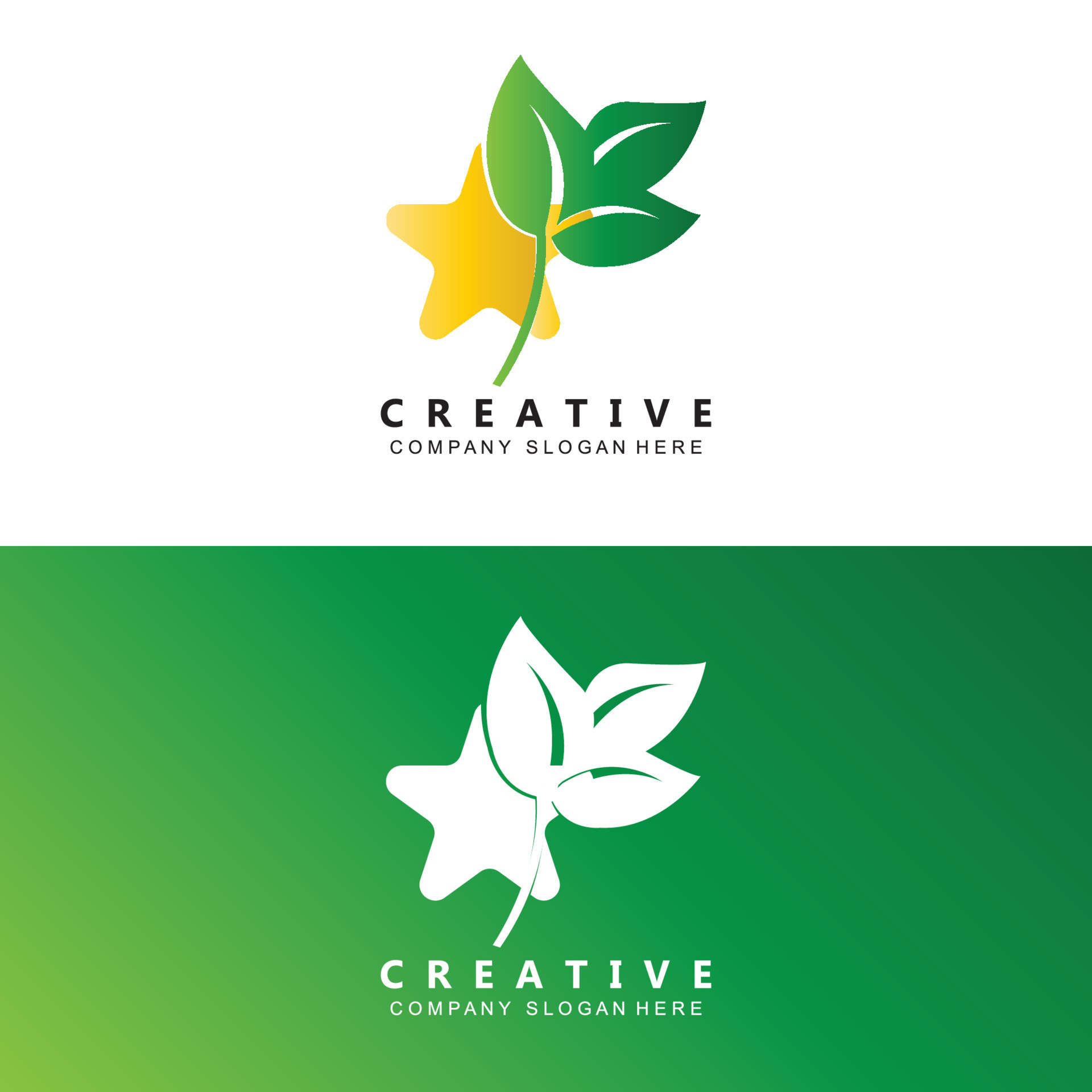 Leaf Logo Vector Eco Energy Symbol With Natural Green Color Design For Organic Recycling