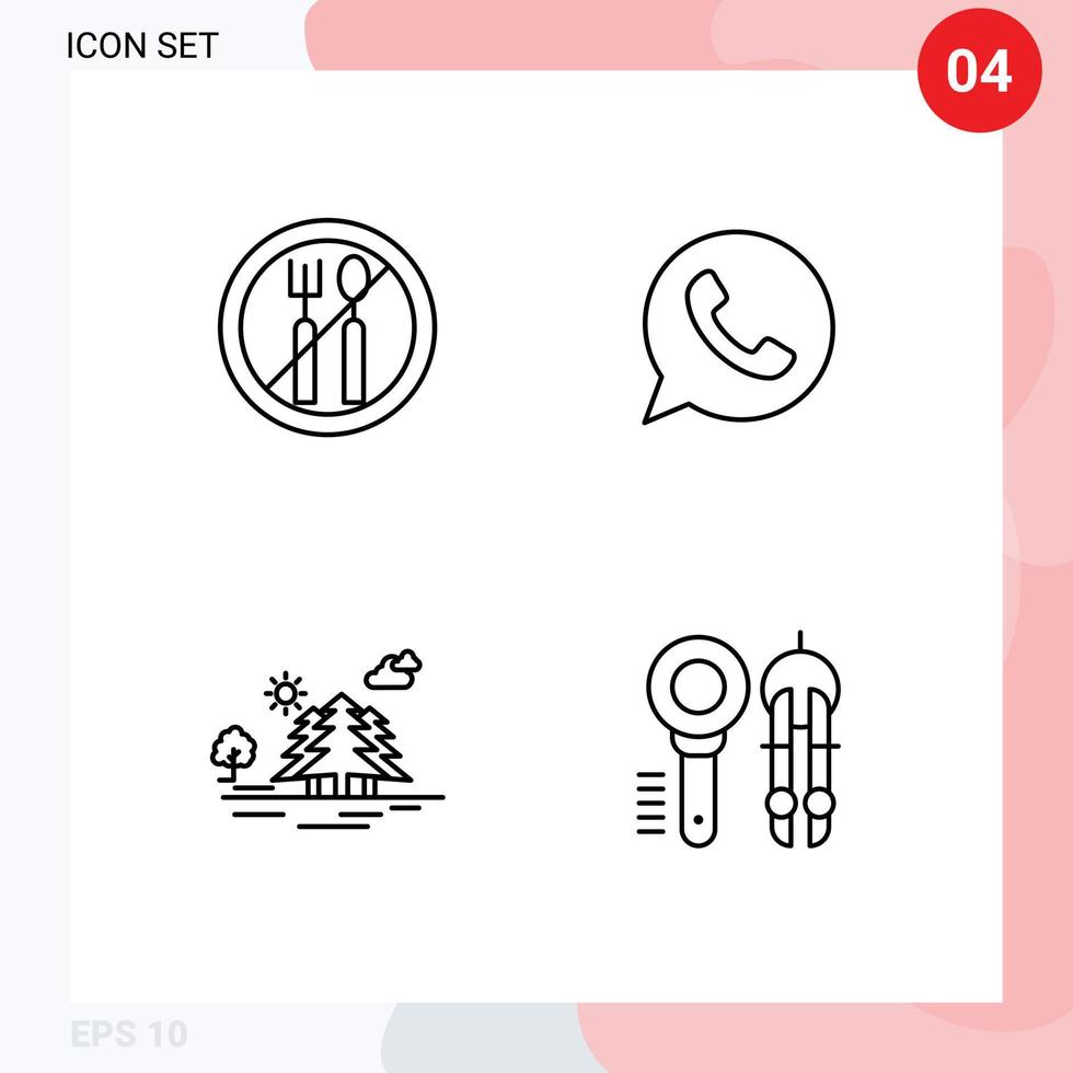 4 Creative Icons Modern Signs and Symbols of fasting landscape app ... 4 Creative Icons Modern Signs and Symbols of fasting landscape app ...