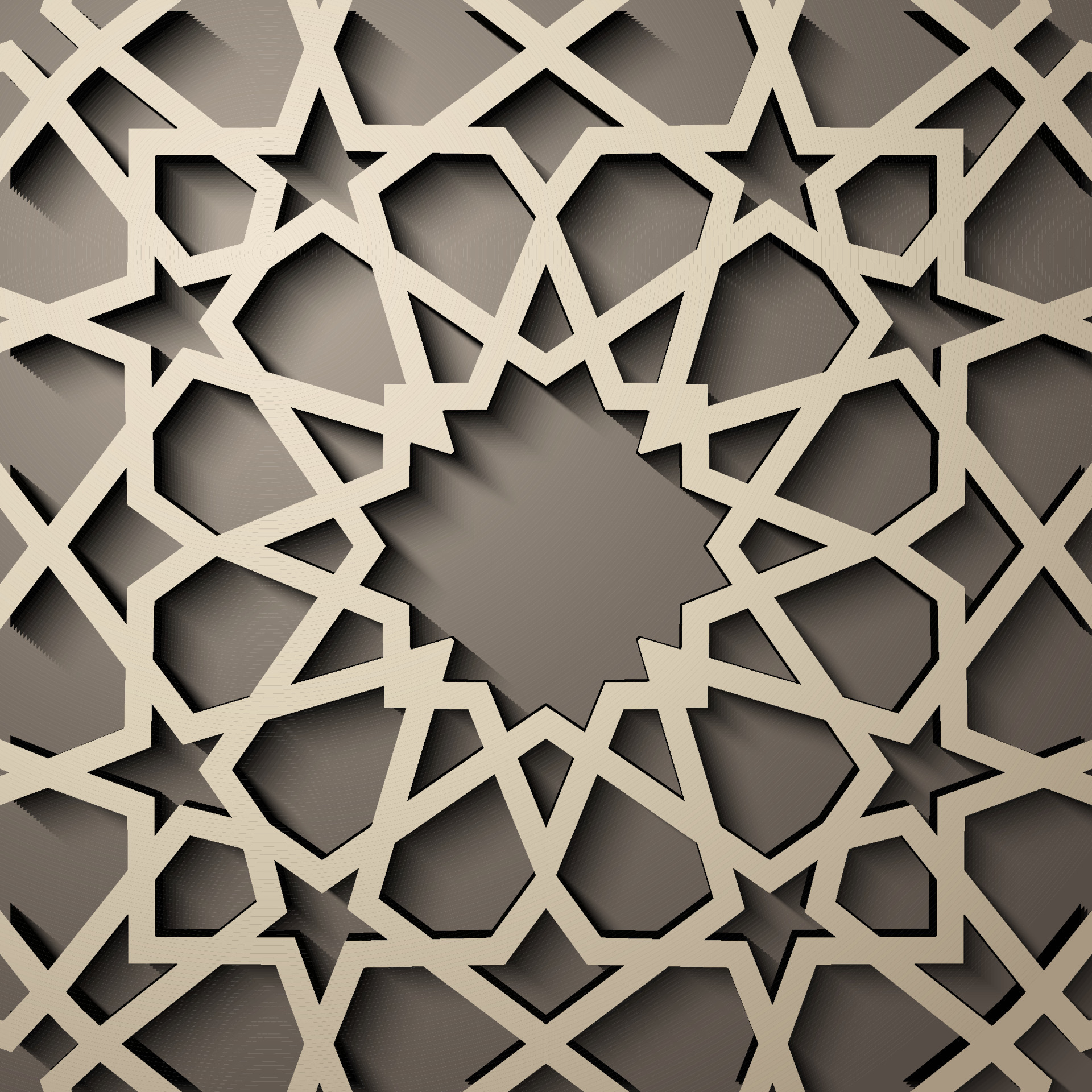 Background with 3d seamless pattern in Islamic style 14831872 Vector ...