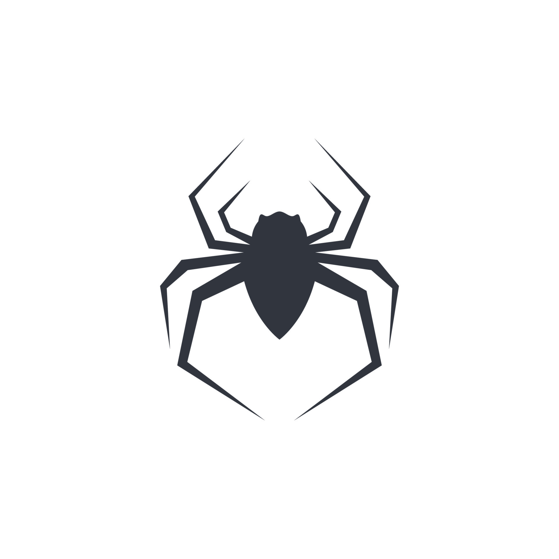Spider symbol vector icon 14834704 Vector Art at Vecteezy