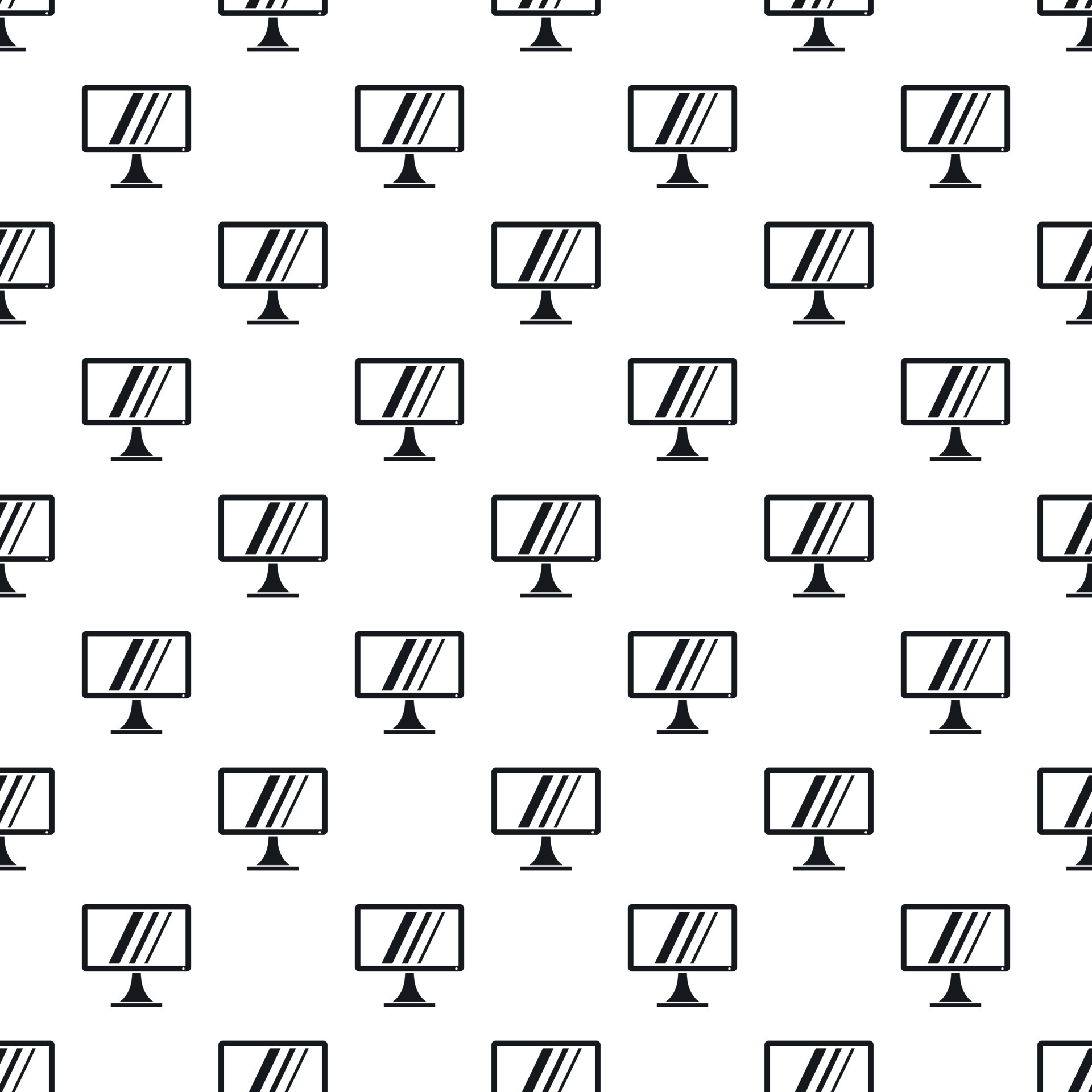 Monitor pattern, simple style 14837415 Vector Art at Vecteezy