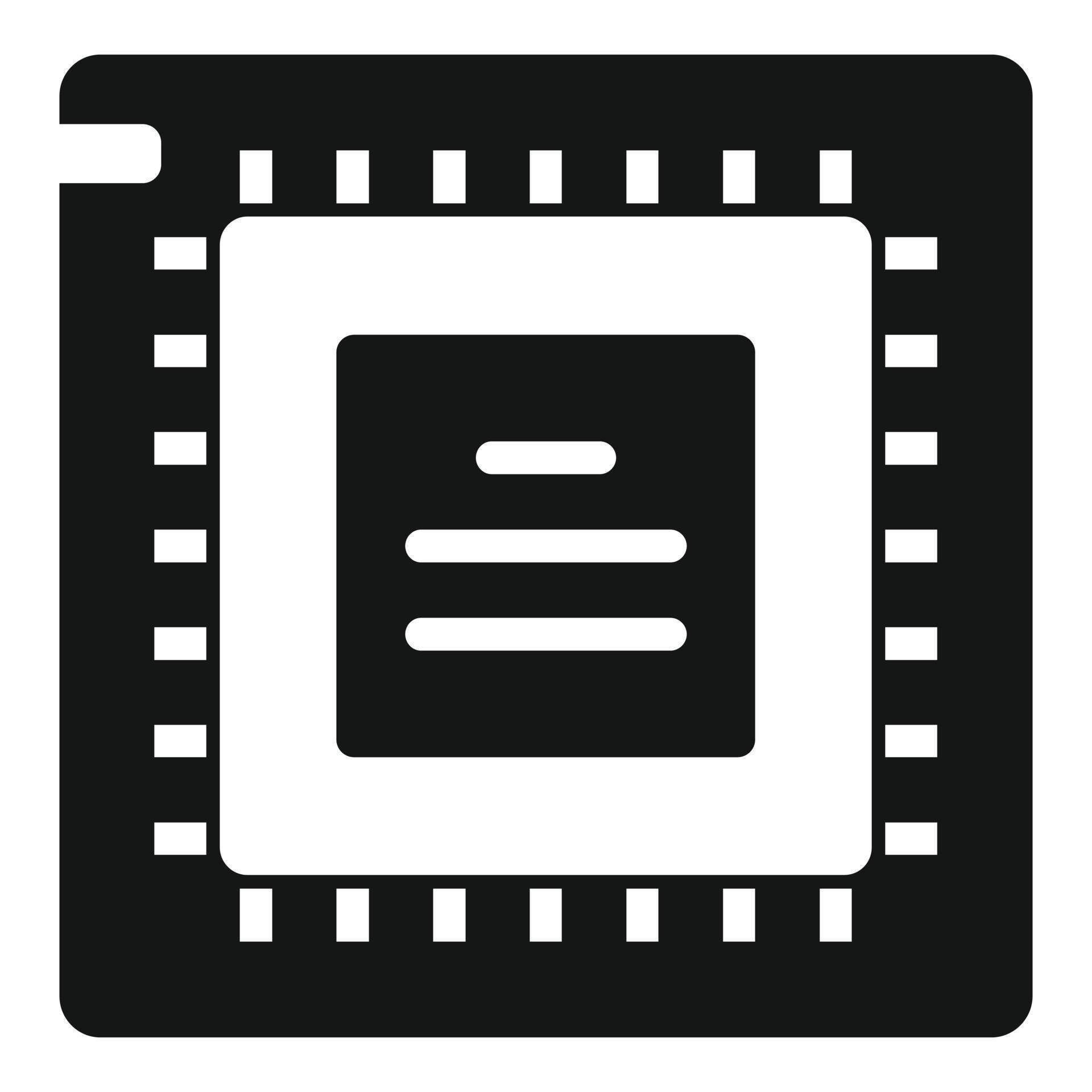 Pc processor icon simple vector. Computer core 14837629 Vector Art at ...