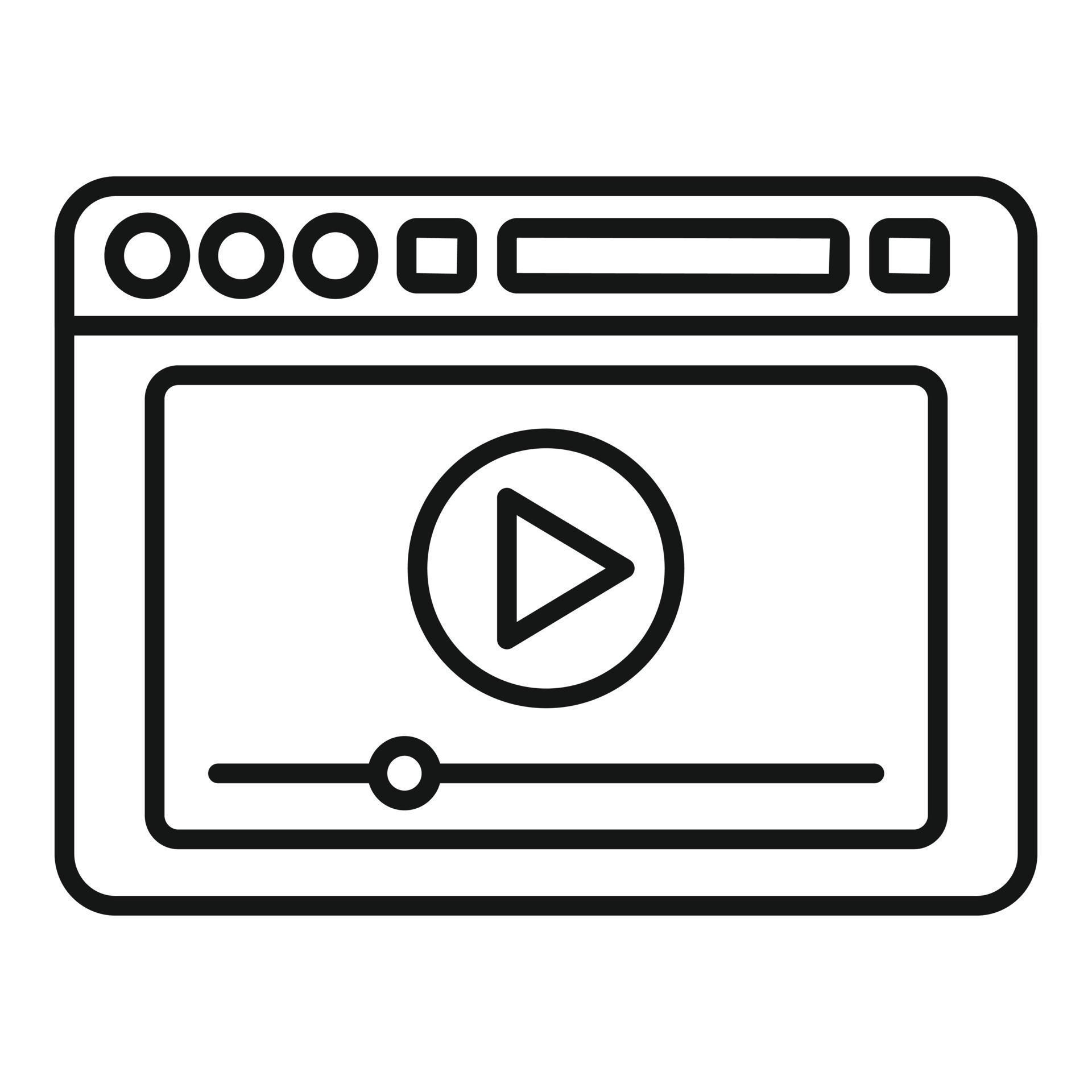 Browser template icon outline vector. Computer interface 14837743 Vector Art at Vecteezy