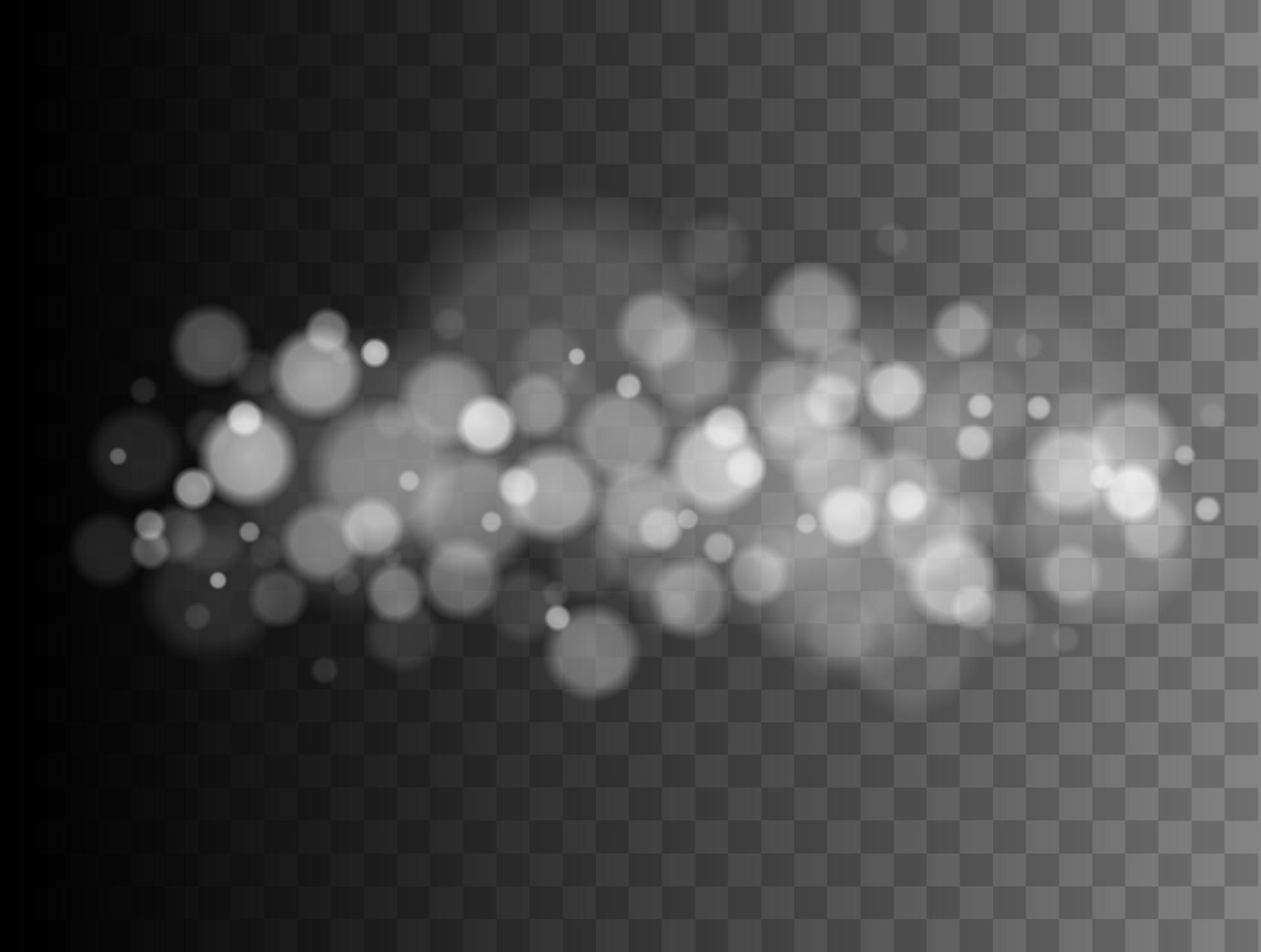 Bokeh lights isolated. Transparent blurred shapes. Abstract light effect. 14847048 Vector Art at ...