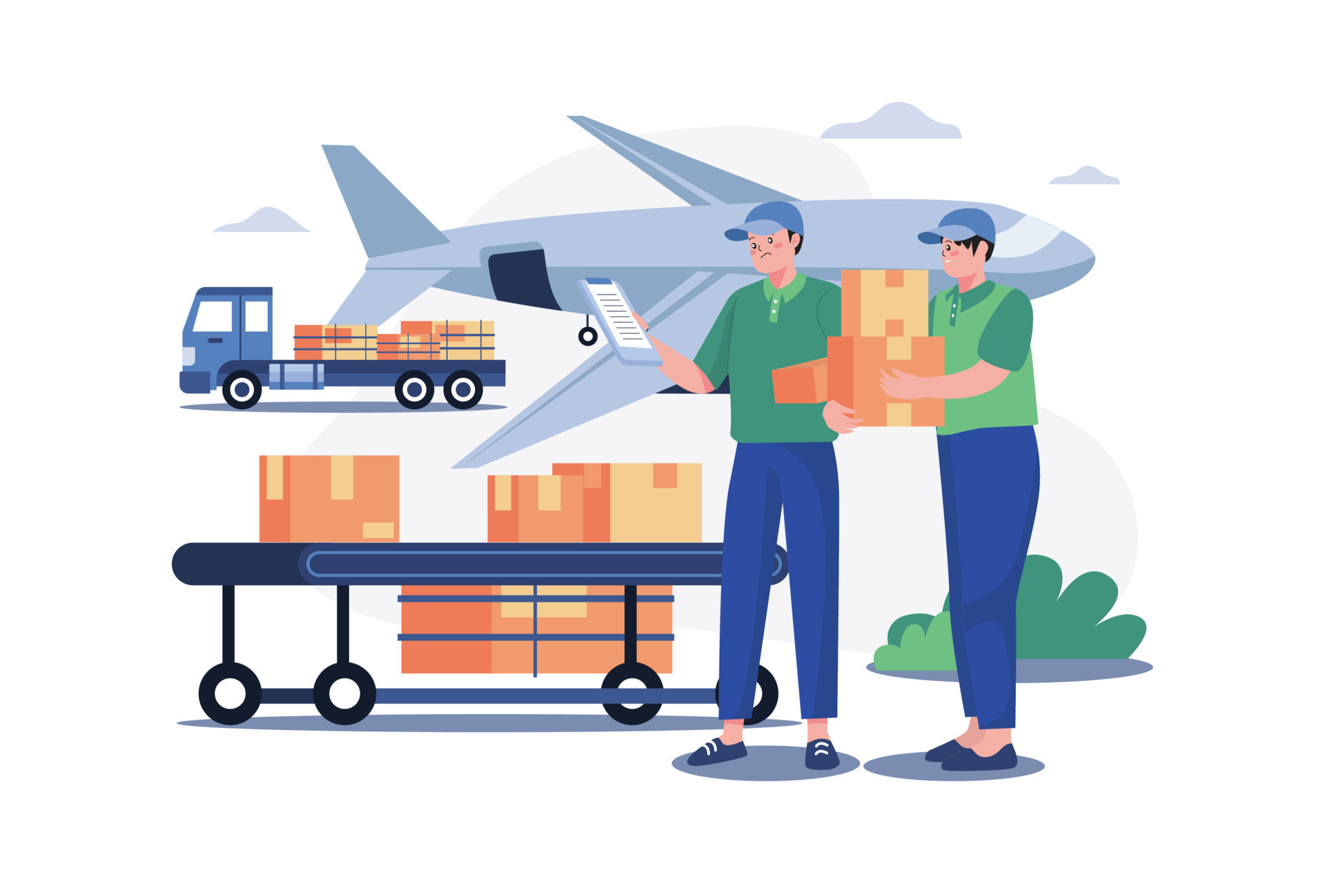 Worker Putting Boxes In A Cargo Plane 14849546 Vector Art at Vecteezy Worker Putting Boxes In A Cargo Plane 14849546 Vector Art at Vecteezy