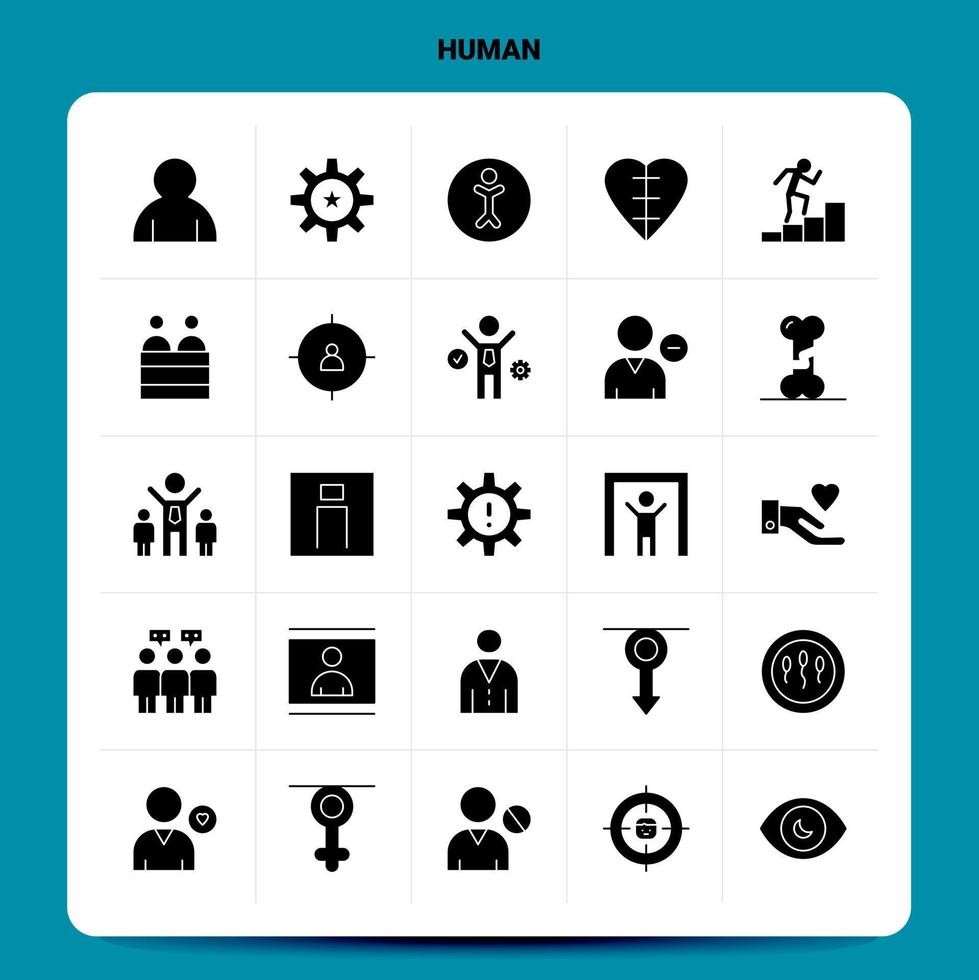 sólido 25 conjunto de iconos humanos. conjunto de iconos negros de ... sólido 25 conjunto de iconos humanos. conjunto de iconos negros de ...