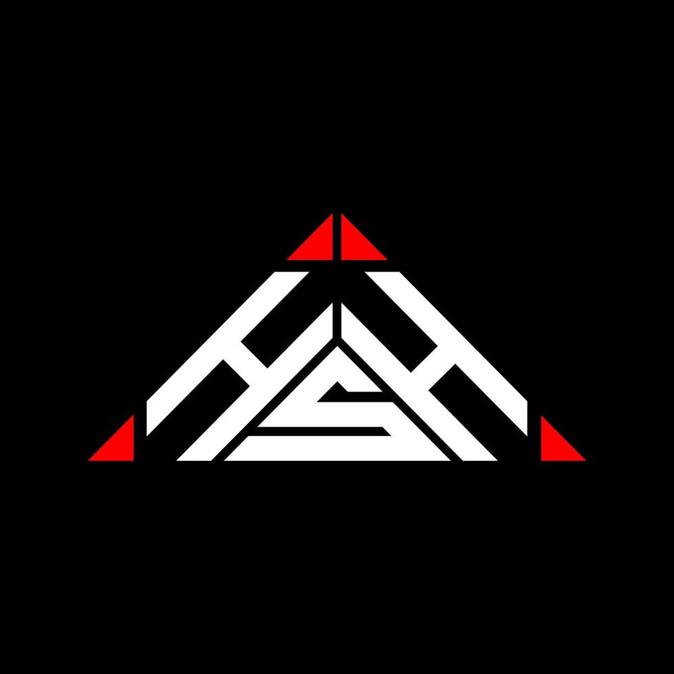 diseño creativo del logotipo de la letra hsh con gráfico vectorial, logotipo simple y moderno de ...