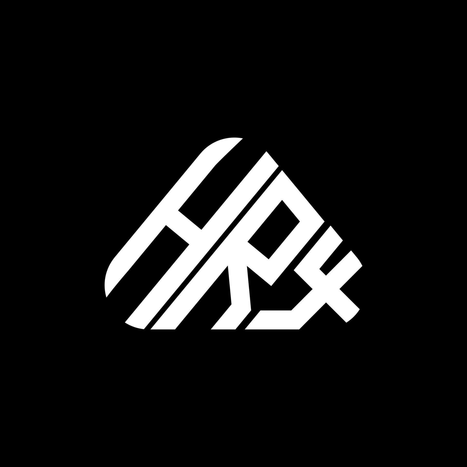 diseño creativo del logotipo de la letra hrx con gráfico vectorial, logotipo simple y moderno de ...